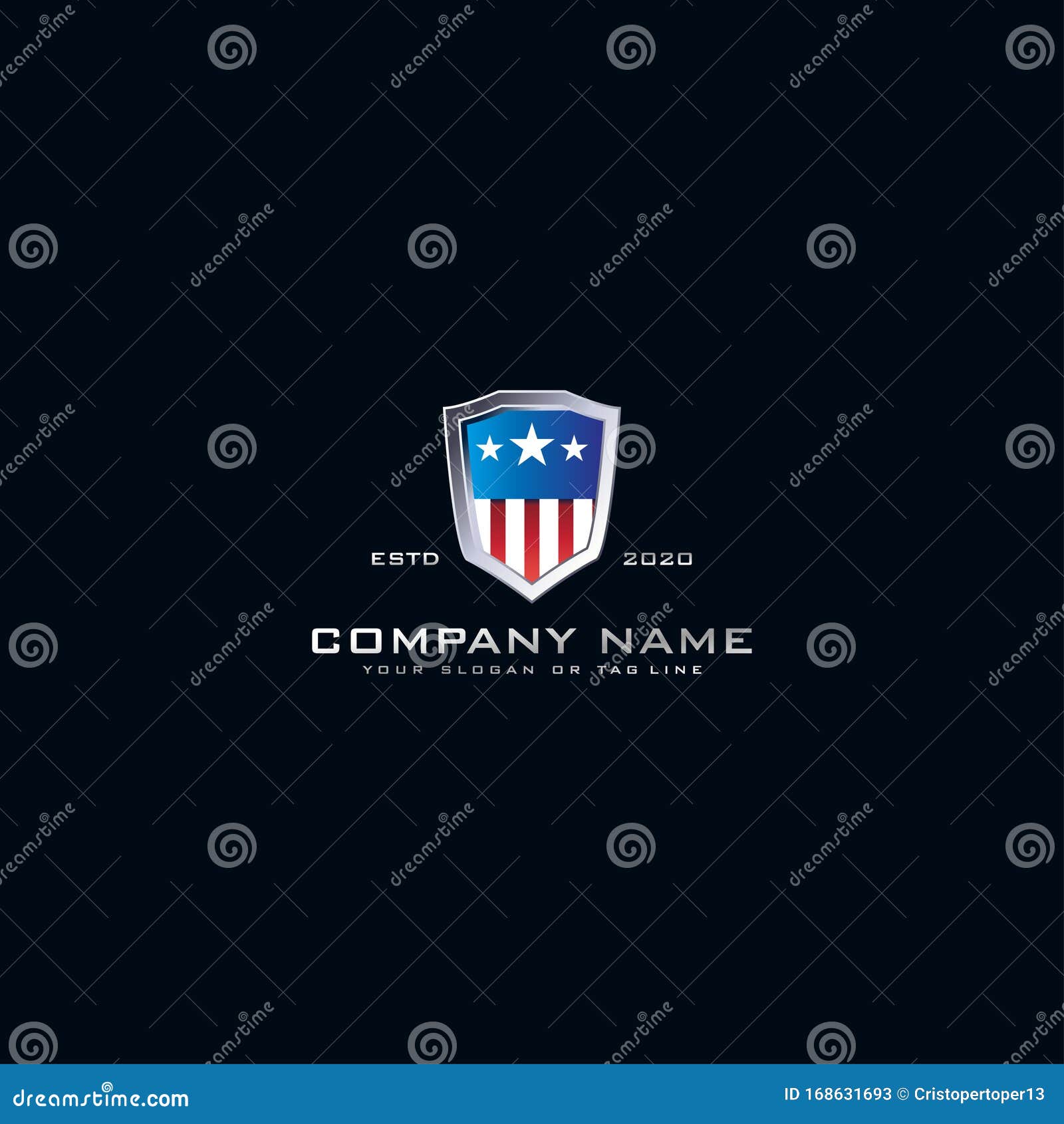 Logo American Shield Vector Stock Vector - Illustration of icon, league ...