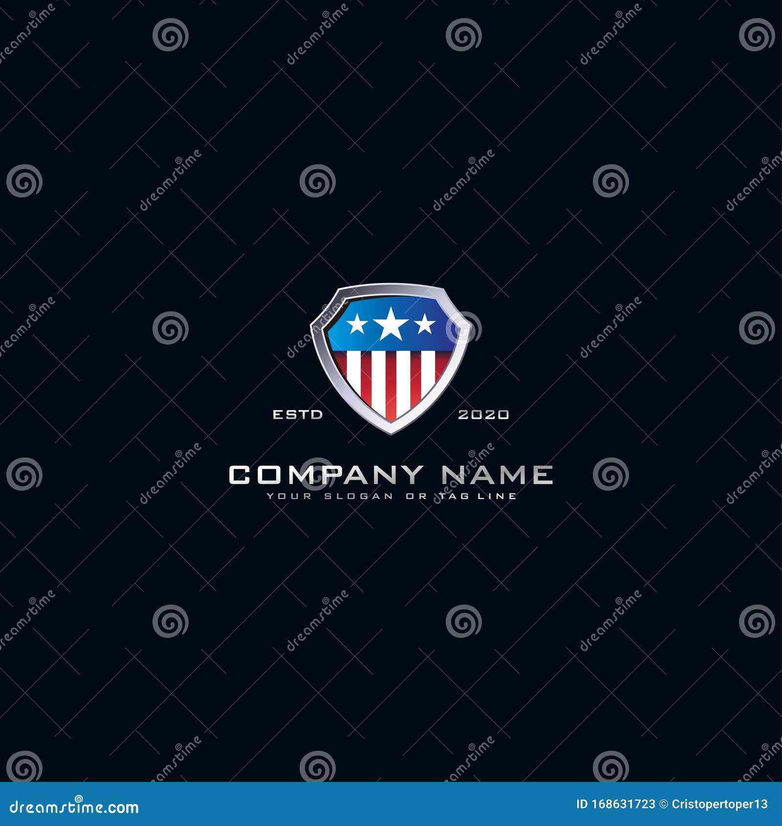 Logo American Shield Vector Stock Vector - Illustration of american ...