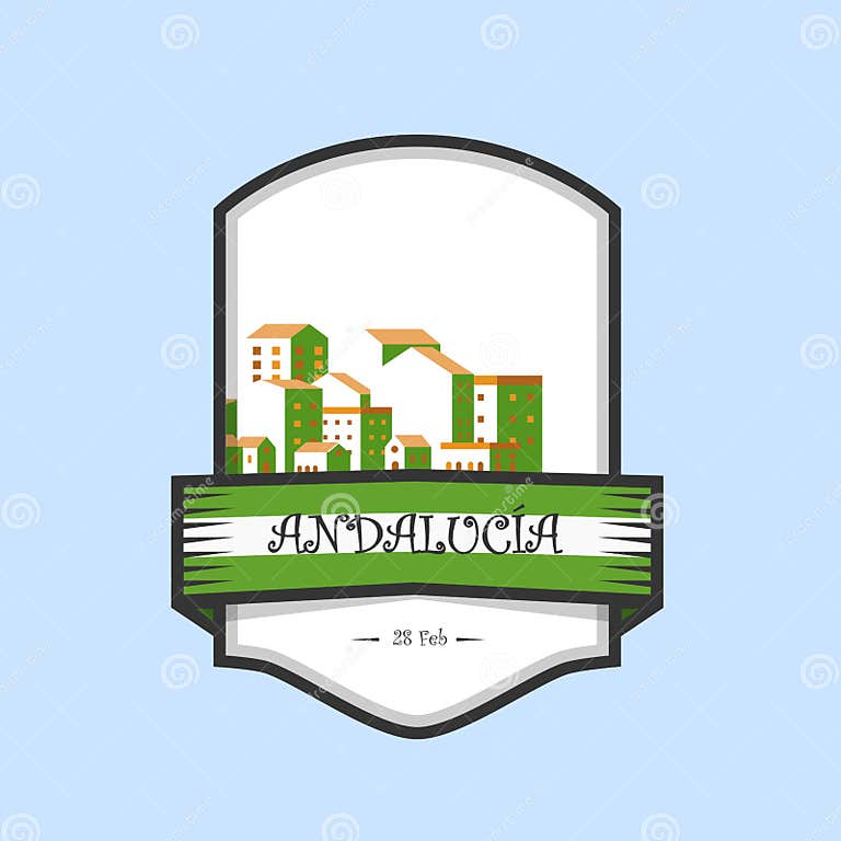 Logo Andalusia stock vector. Illustration of plaza, andalusian - 76894284