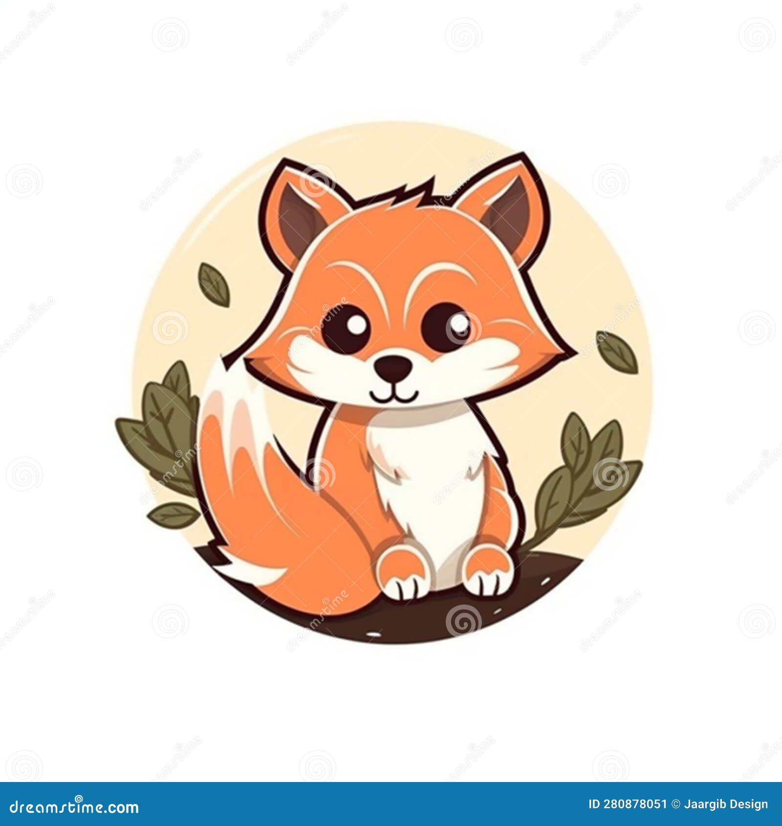 Logo animal cartoon cute stock illustration. Illustration of drawing ...