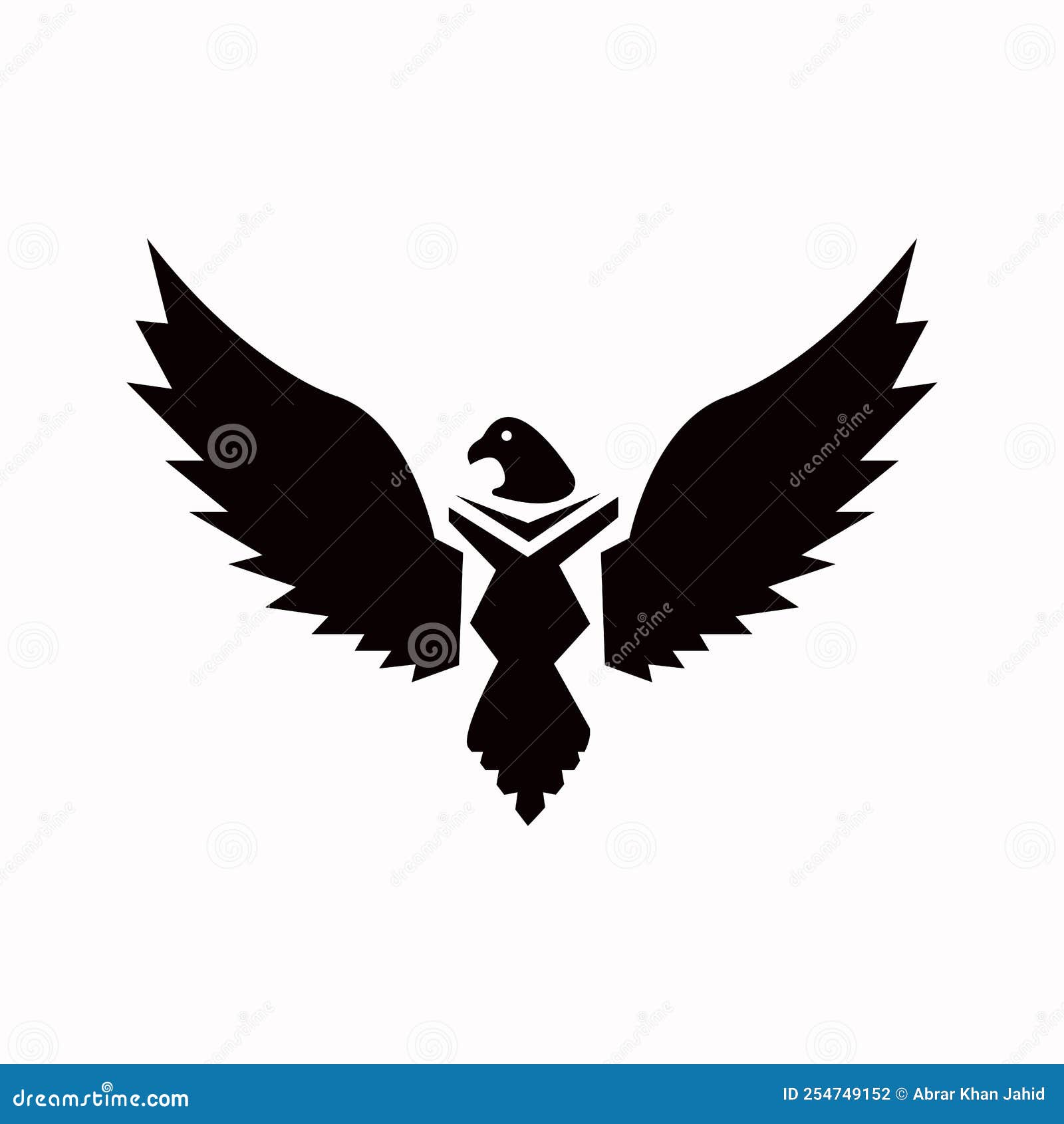 Logo animal oiseau illustration de vecteur. Illustration du décoration ...