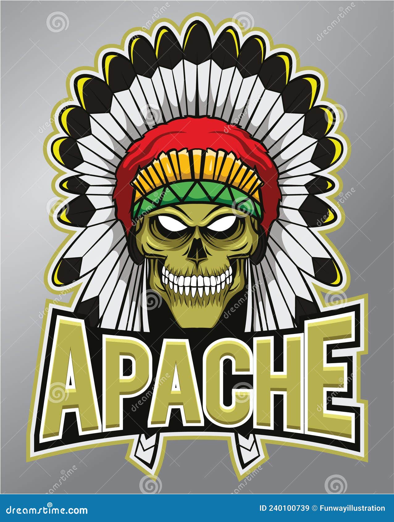 Logo Apache Icon Background Vector Stock Vector - Illustration of ...