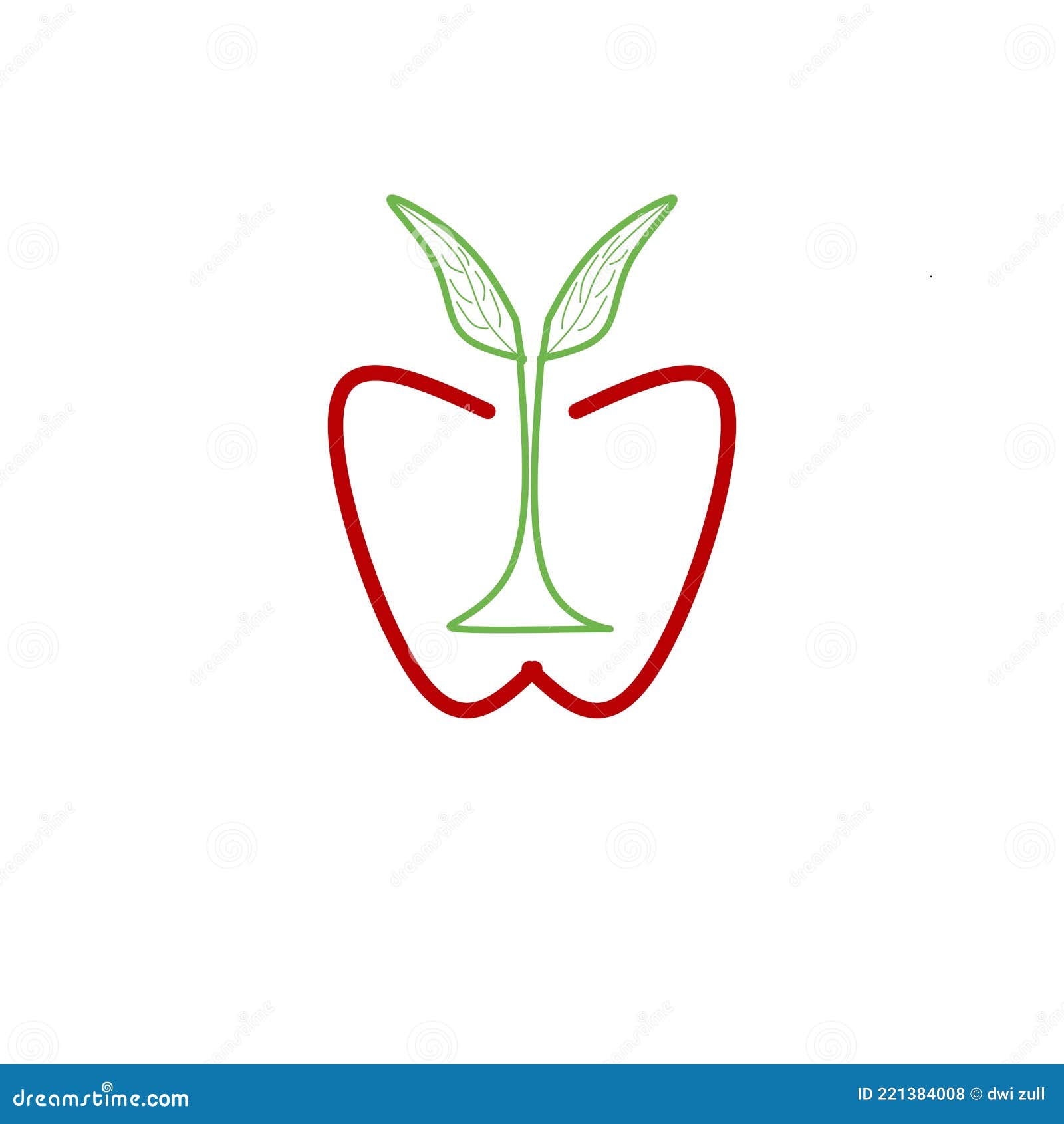 Logo apple and tree stock illustration. Illustration of apple - 221384008