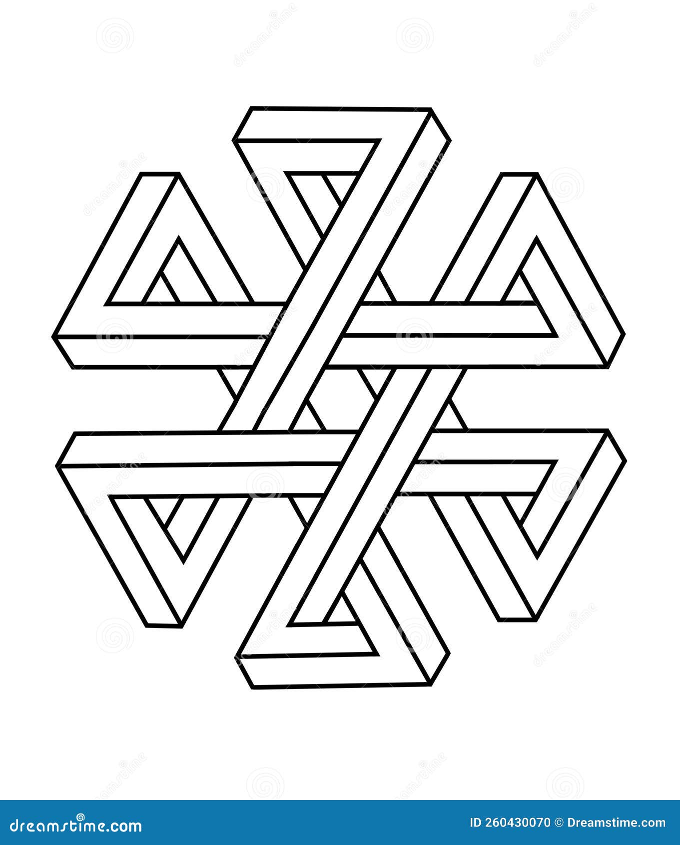 Logo Art Shape Triangle Square Stock Illustration - Illustration of ...