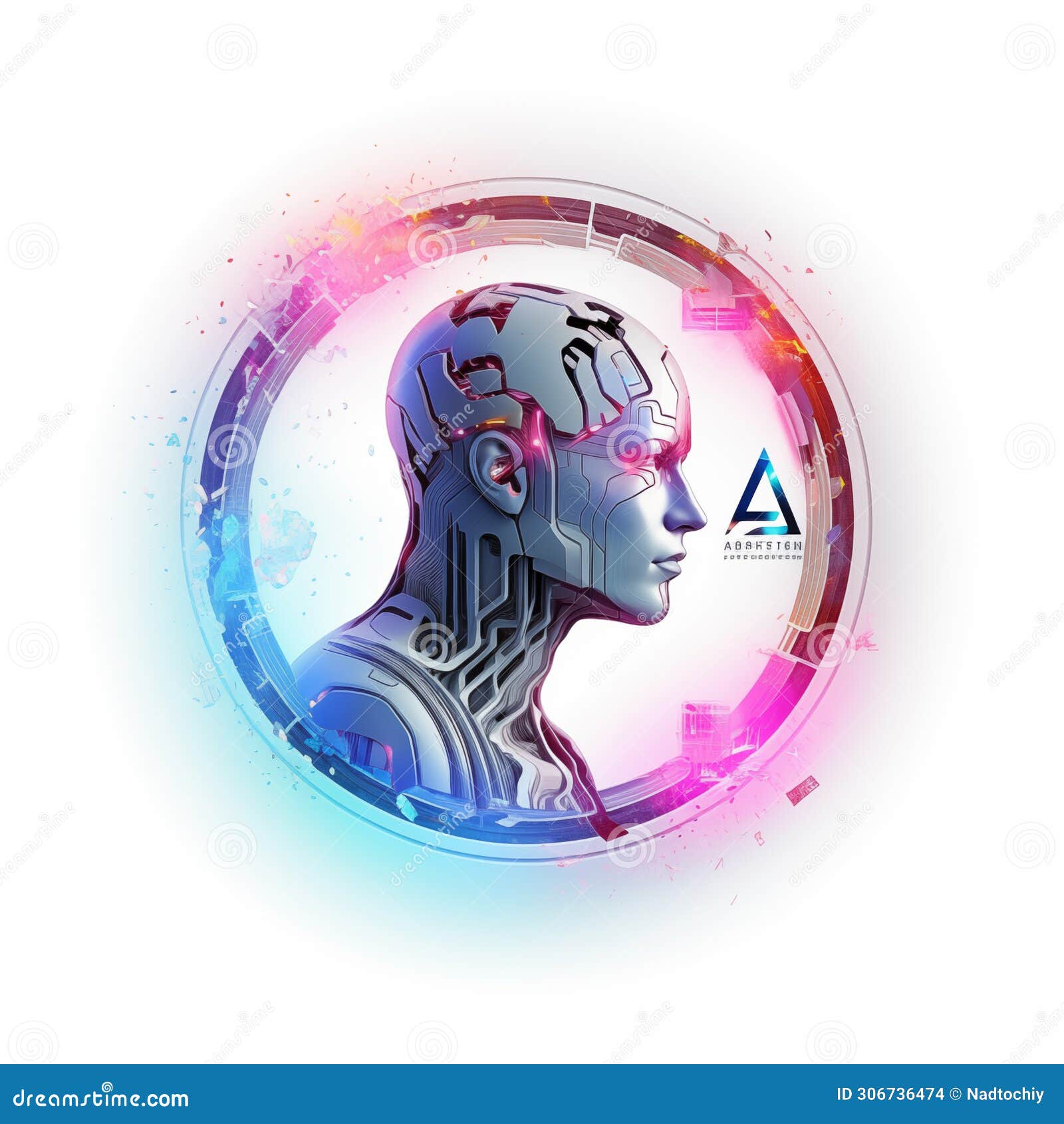 The Logo of the Artificial Intelligence App Stock Photo - Image of ...