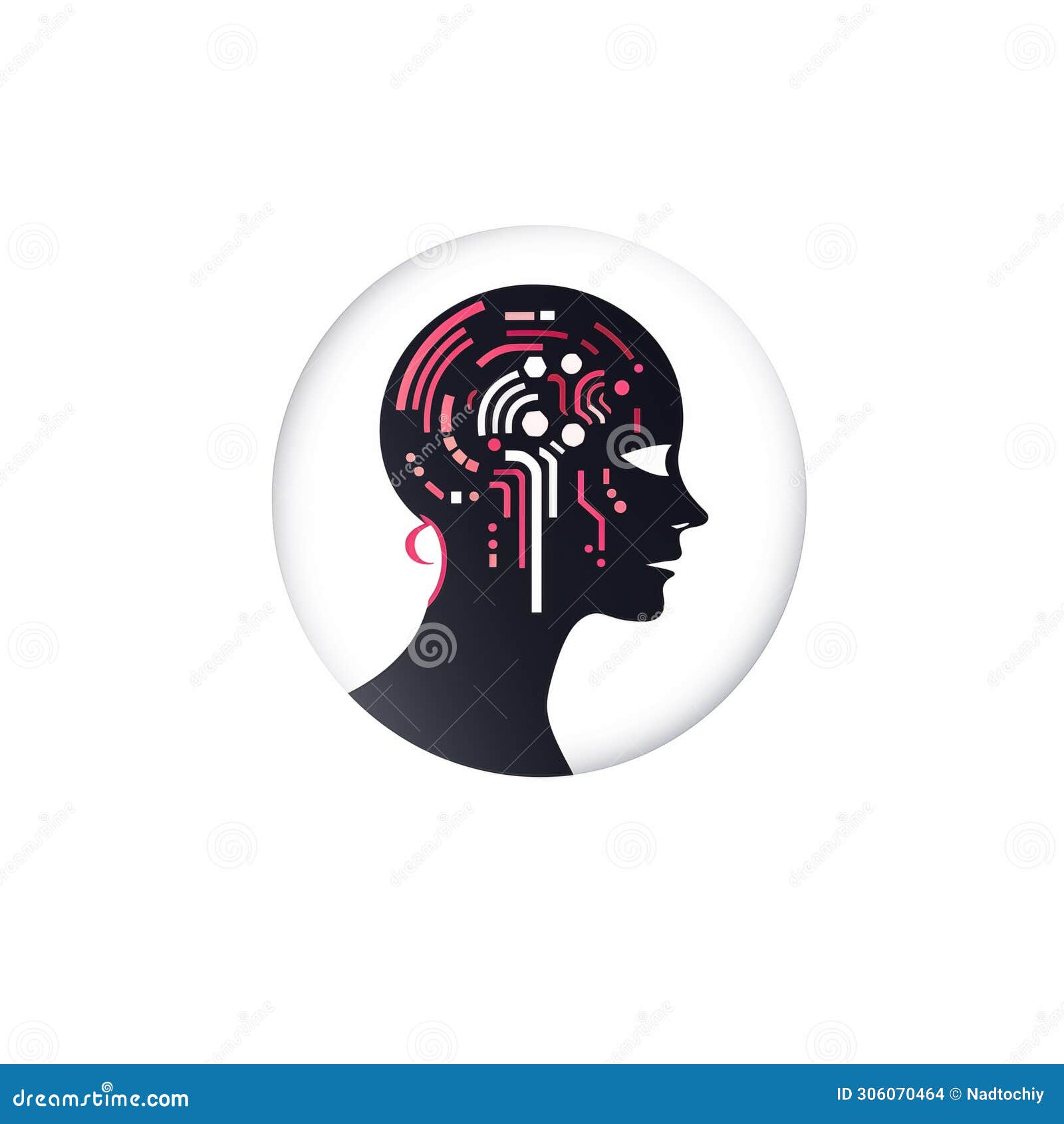 The Logo of the Artificial Intelligence App Stock Illustration ...