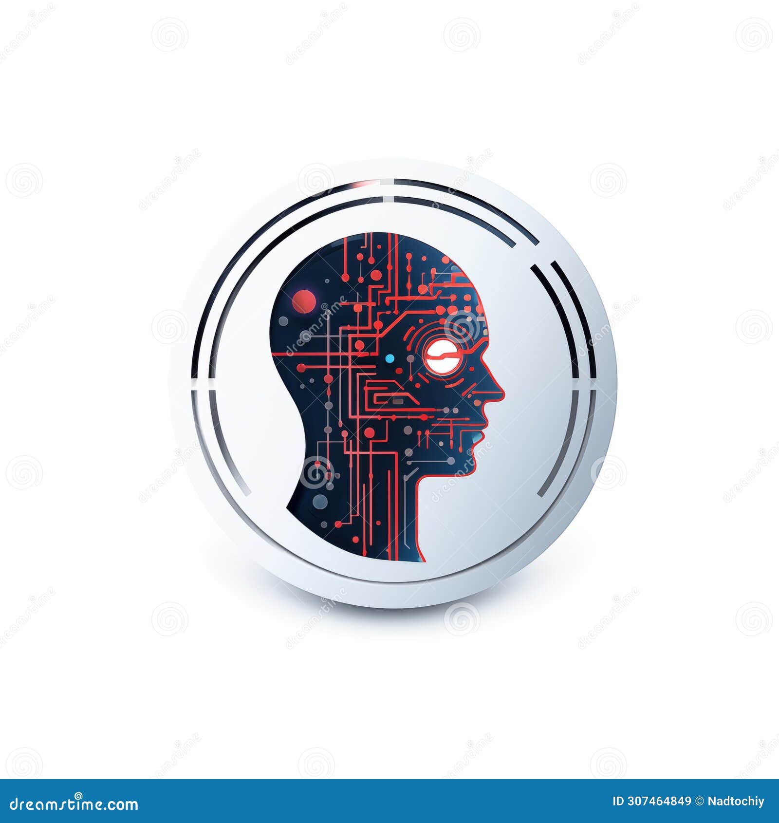 The Logo of the Artificial Intelligence App Stock Illustration ...