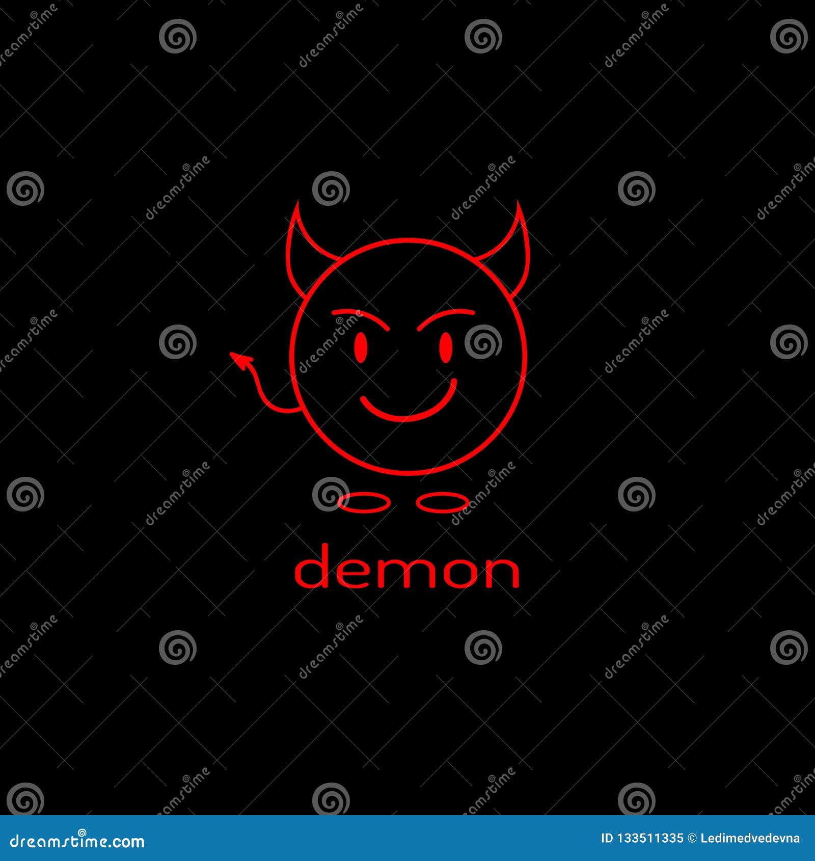 Devil Icon Vector From Classics Collection. Thin Line Devil Outline ...