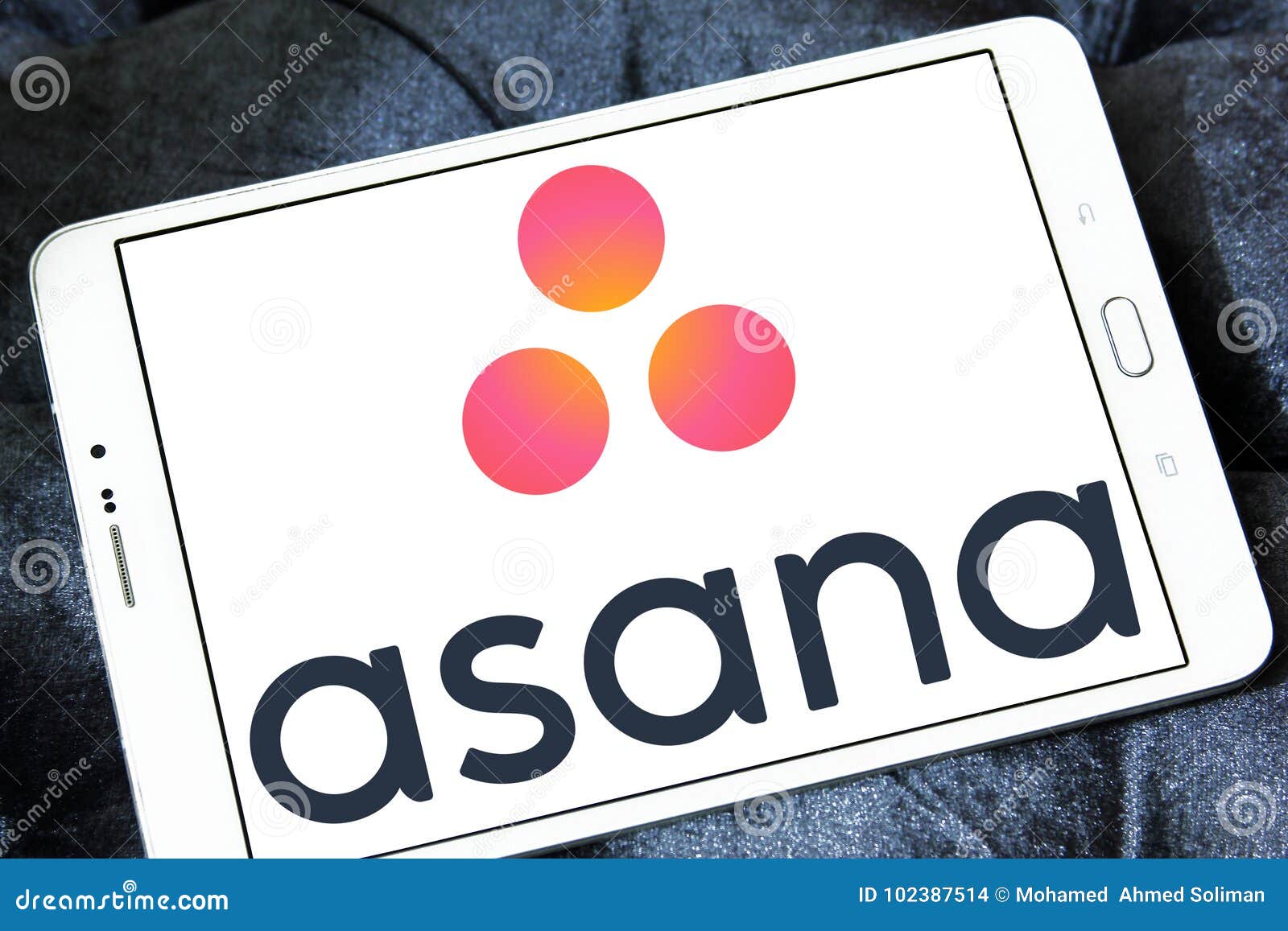 Asana software logo editorial stock image. Image of brand - 102387514