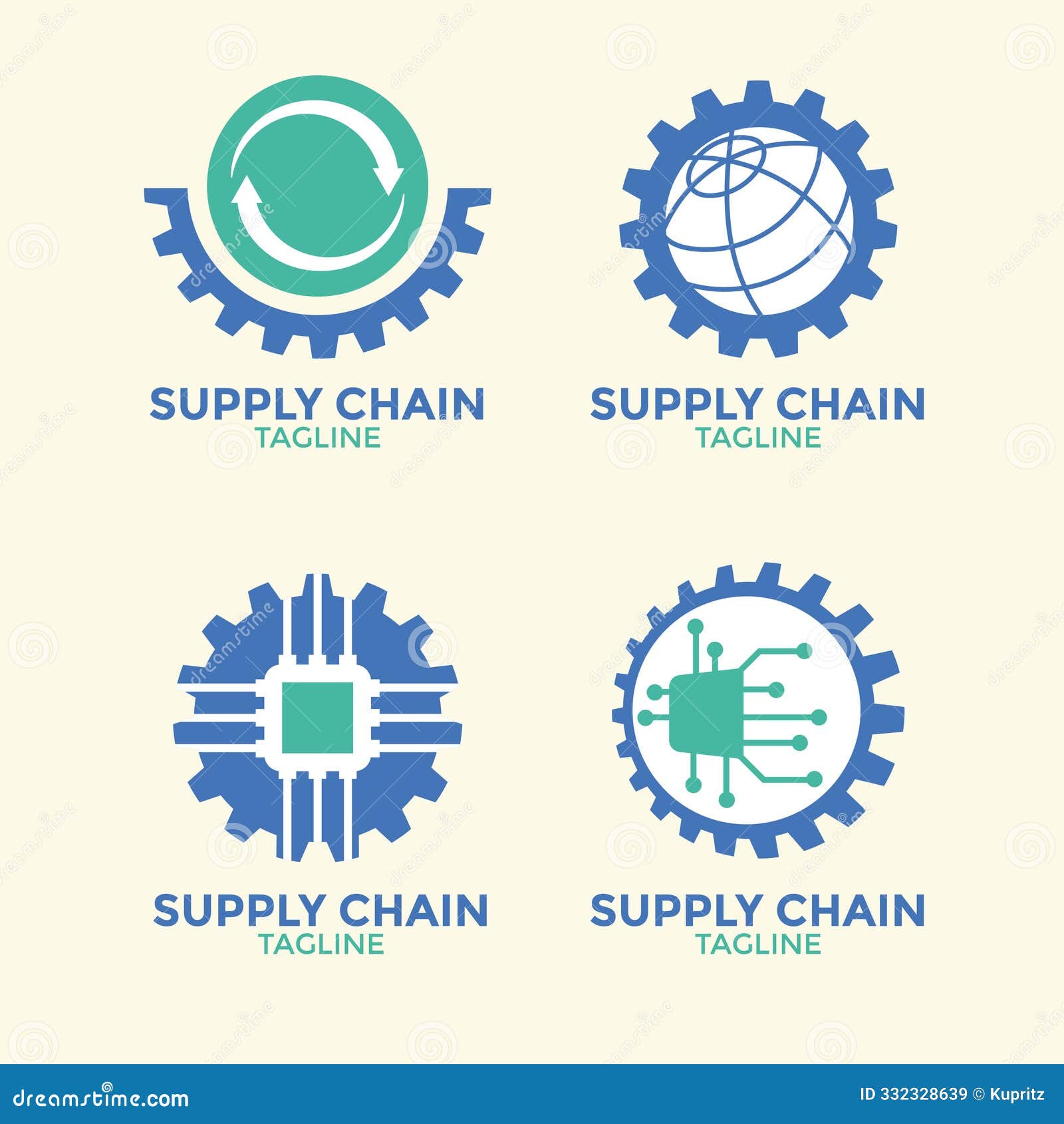Set of Collection Gear Emblem Idea Design for Industry and Technology ...