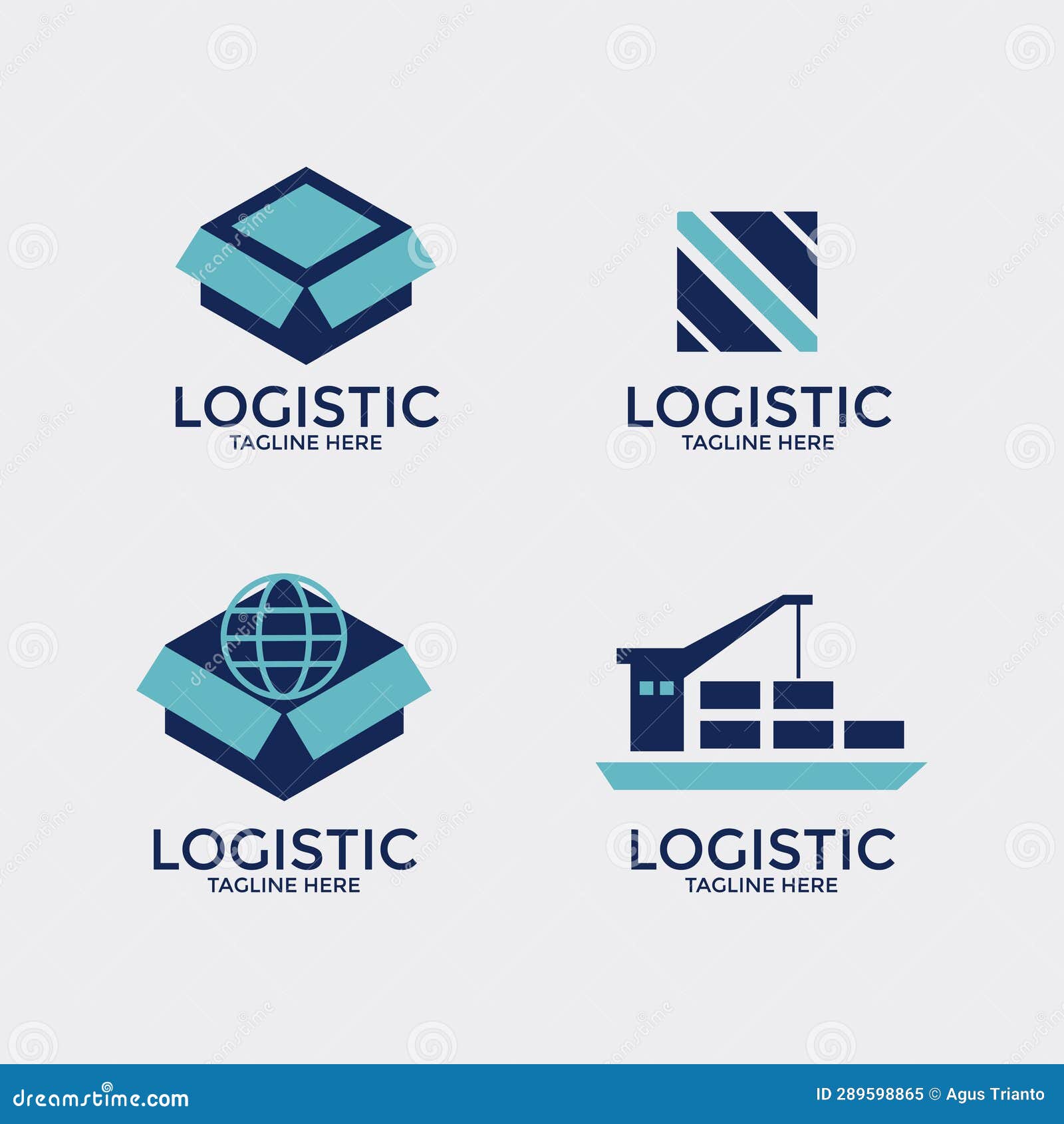 Set of Emblem Template for Logistics and Delivery Company Stock Vector ...