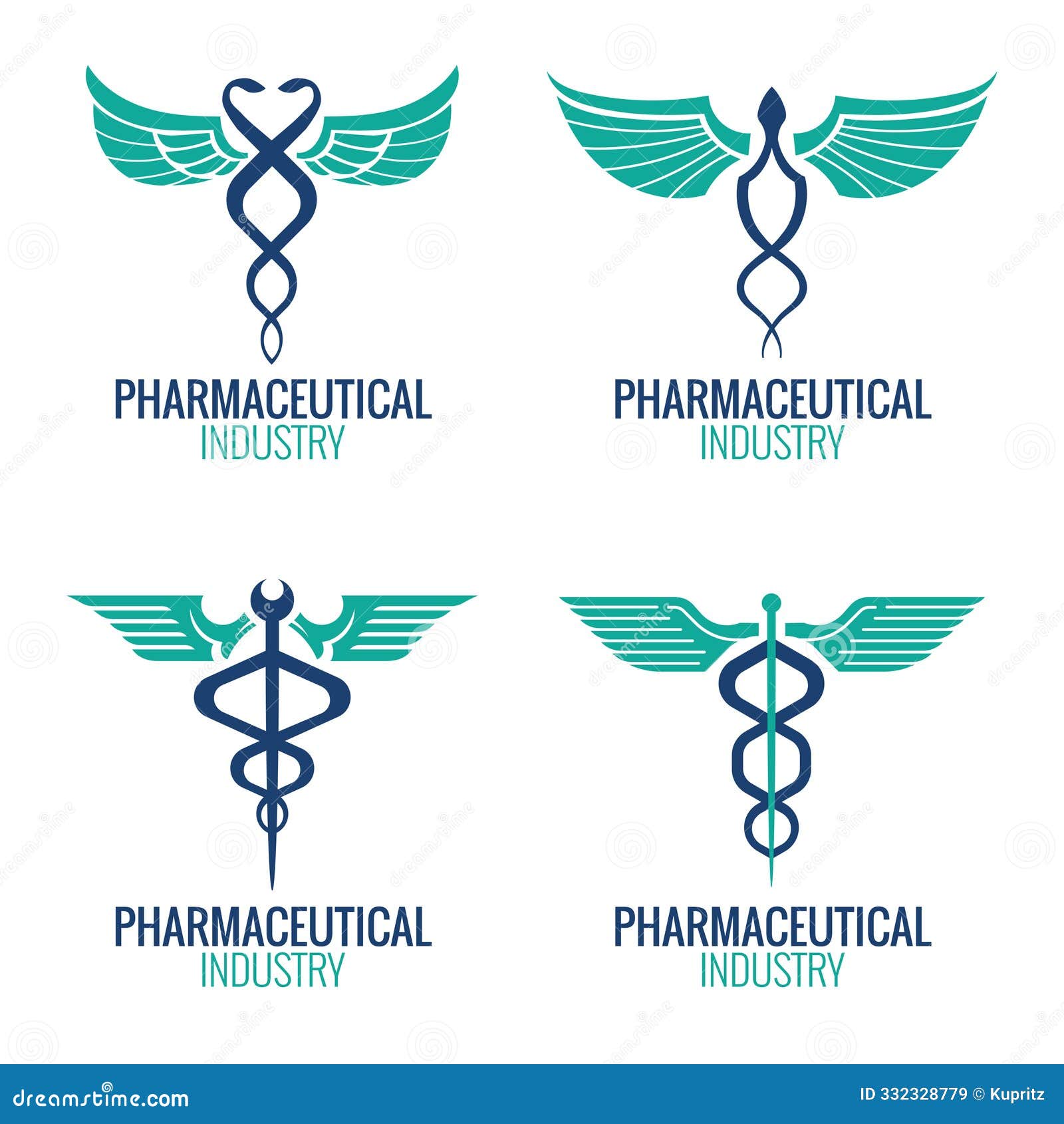 Set of Emblem Medical and Pharmaceutical Industry Stock Vector ...