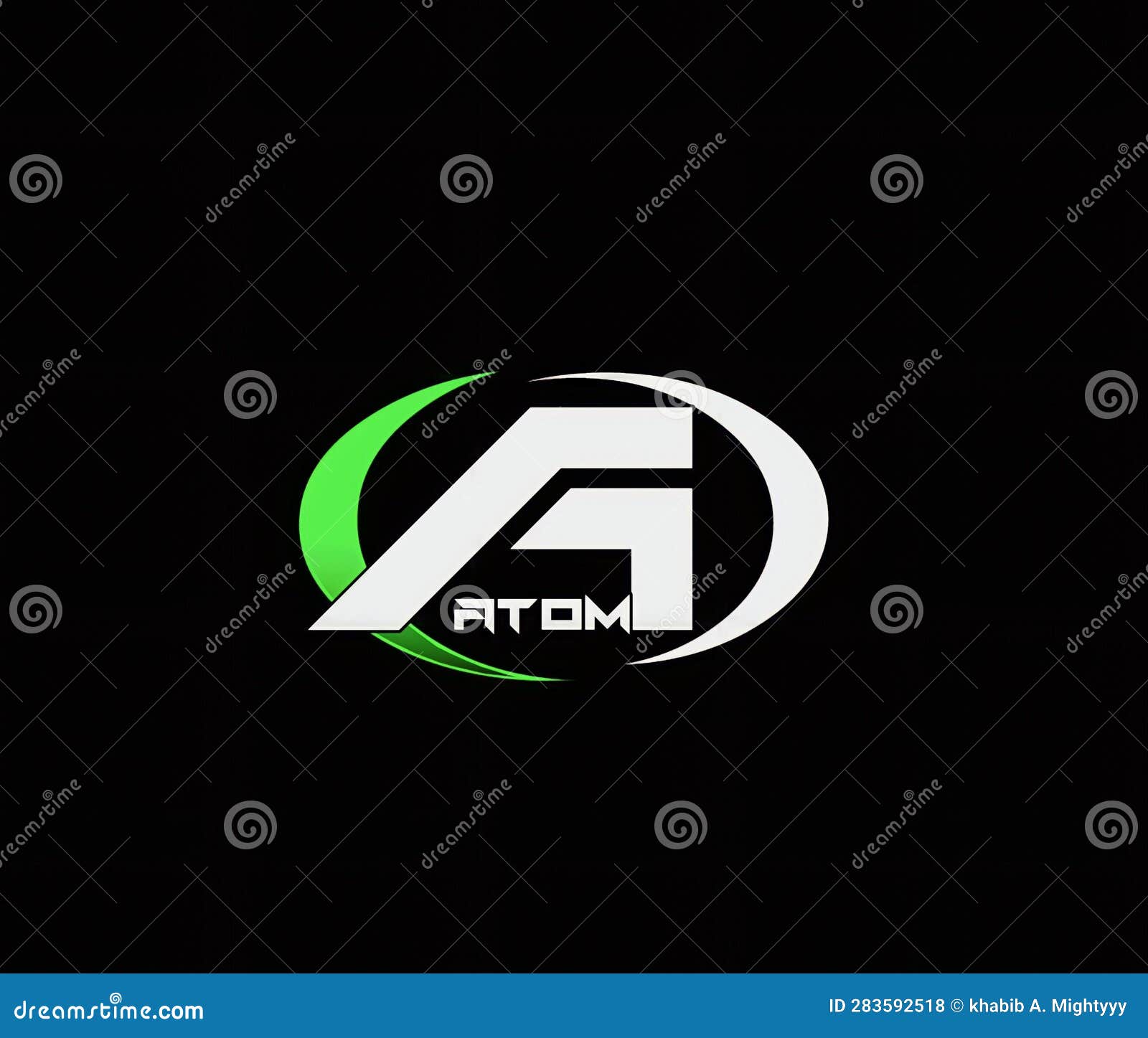 Logo atom stock illustration. Illustration of products - 283592518