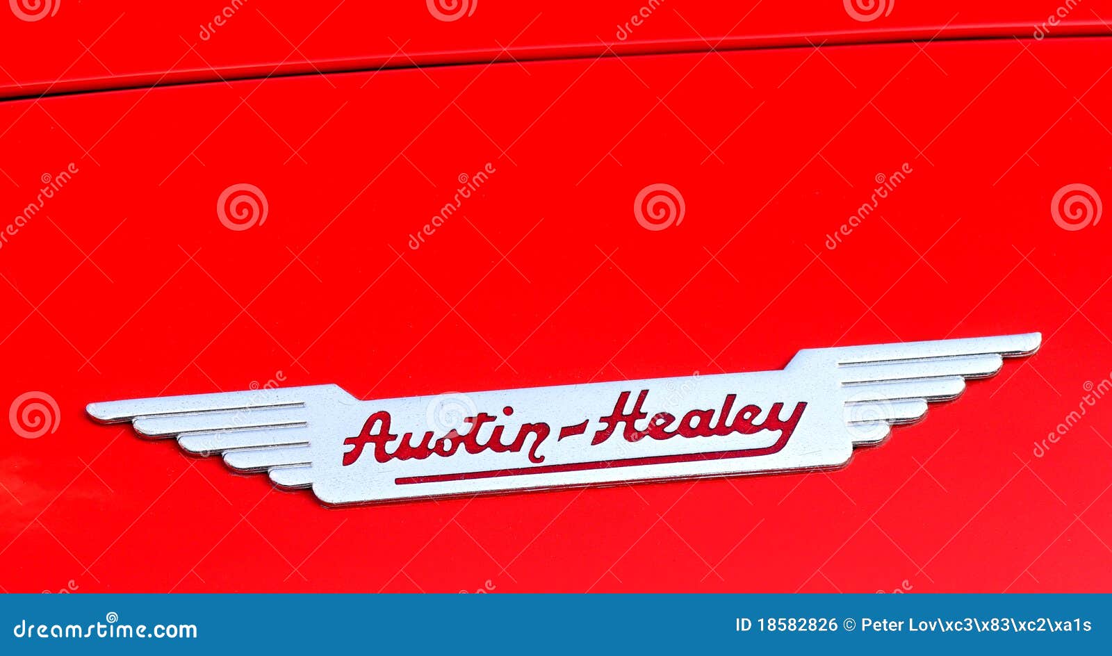 Logo Austin-Healey editorial photo. Image of chrome, vintage - 18582826