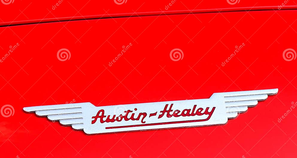 Logo Austin-Healey editorial photo. Image of chrome, vintage - 18582826
