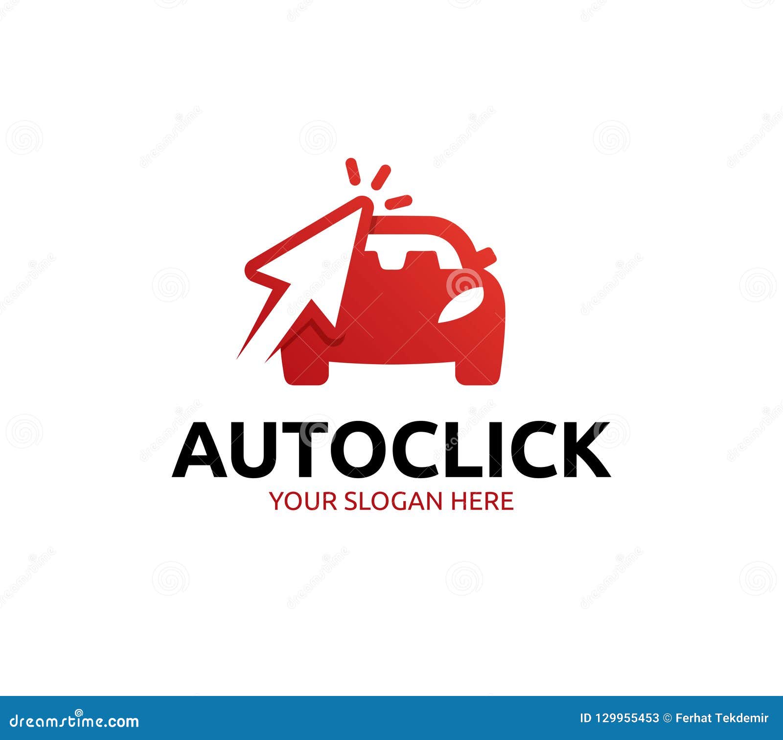 Logo automatique de clic illustration de vecteur. Illustration du ...