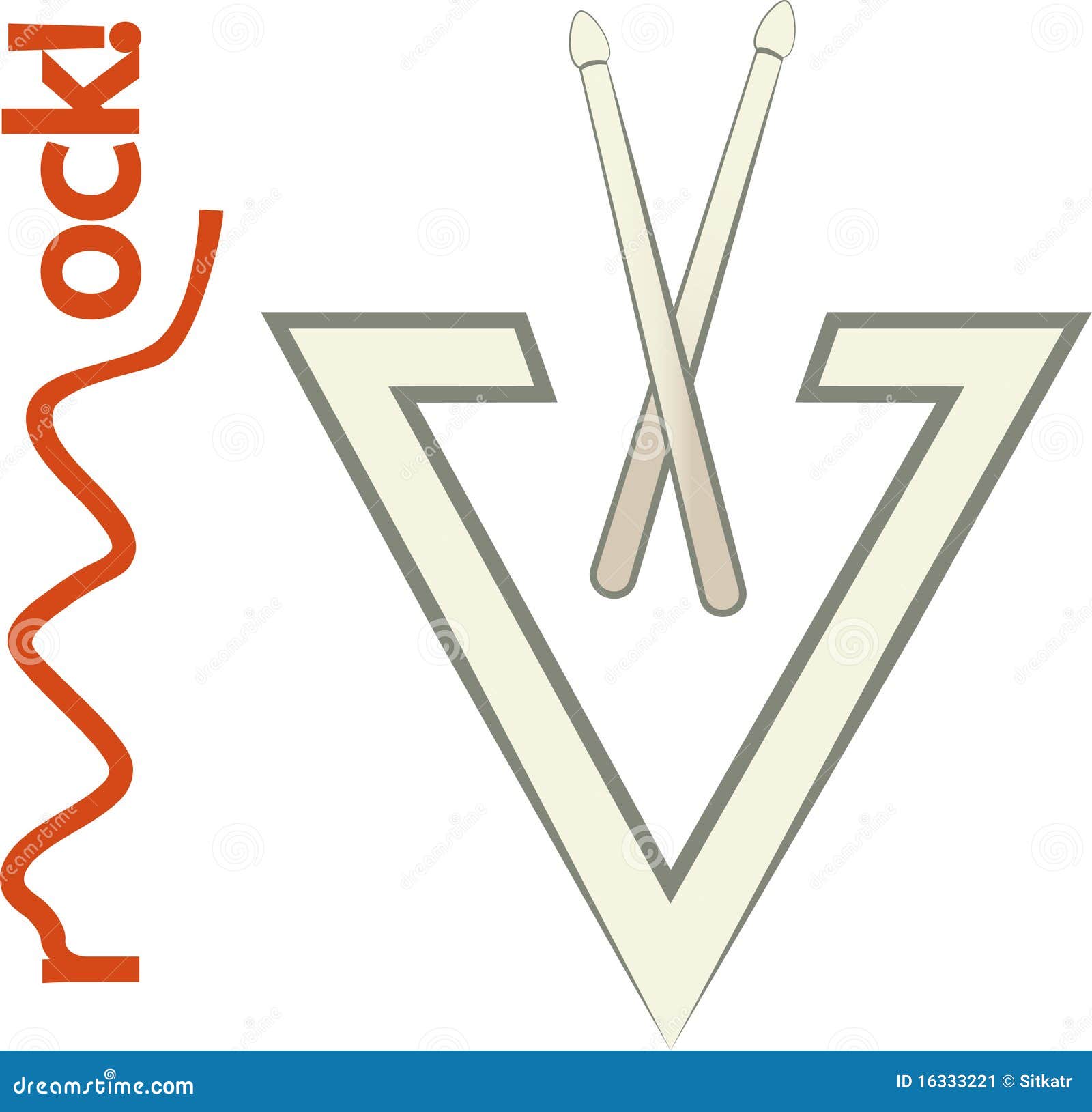 Logo avec le pilon illustration stock. Illustration du pilon - 16333221