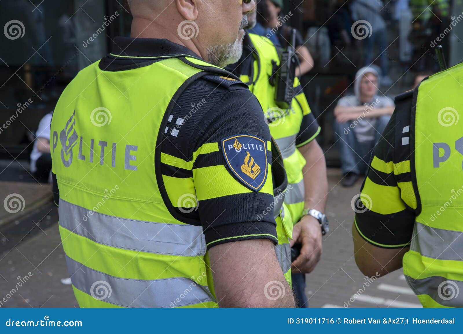 Logo Of The Police In The Netherlands Named Politie With The Blue And ...