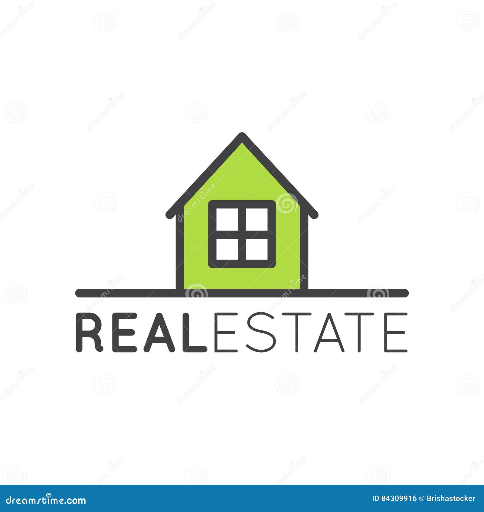 Logo Badge de Real Estate stock de ilustración. Ilustración de icono ...