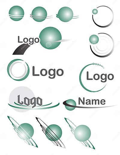 Logo balls 1 stock vector. Illustration of silver, grey - 7048579