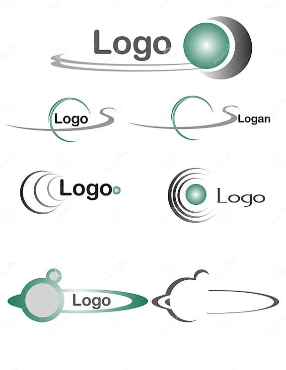 Logo balls 2 stock vector. Illustration of green, logos - 7048789