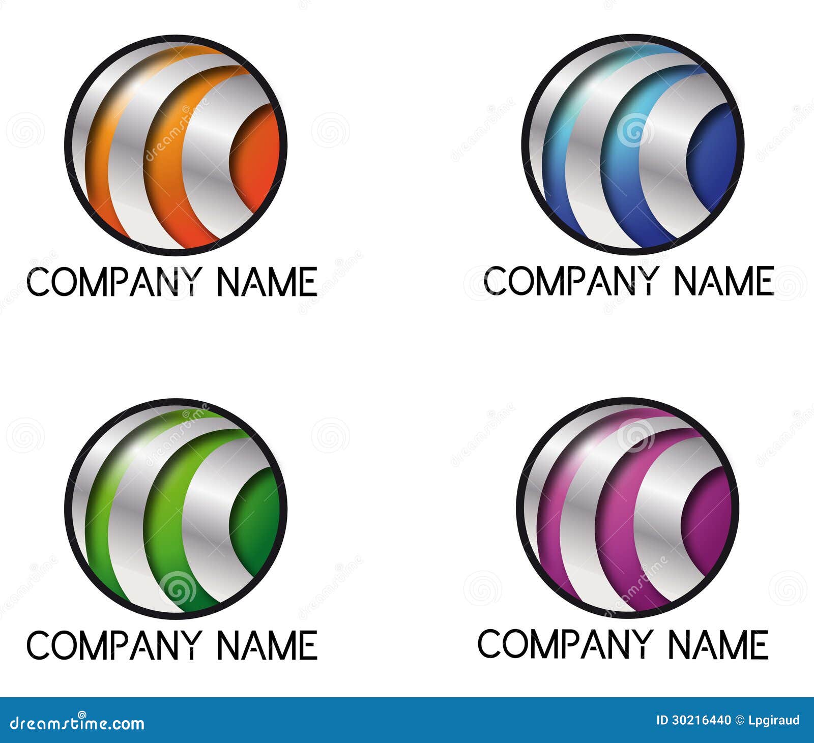 Logo tri bands stock illustration. Illustration of logo - 30216440