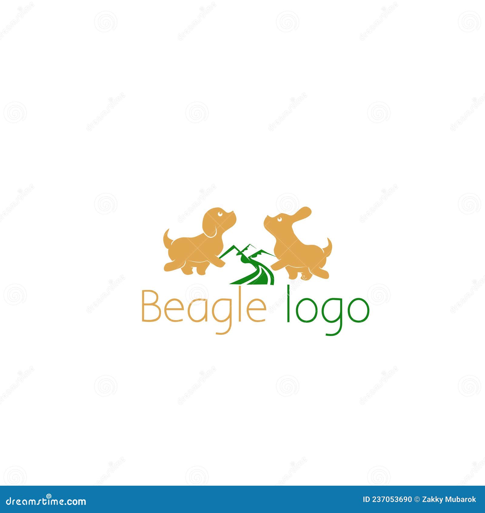 This Logo Based on the Little Beagle. Stock Illustration - Illustration ...