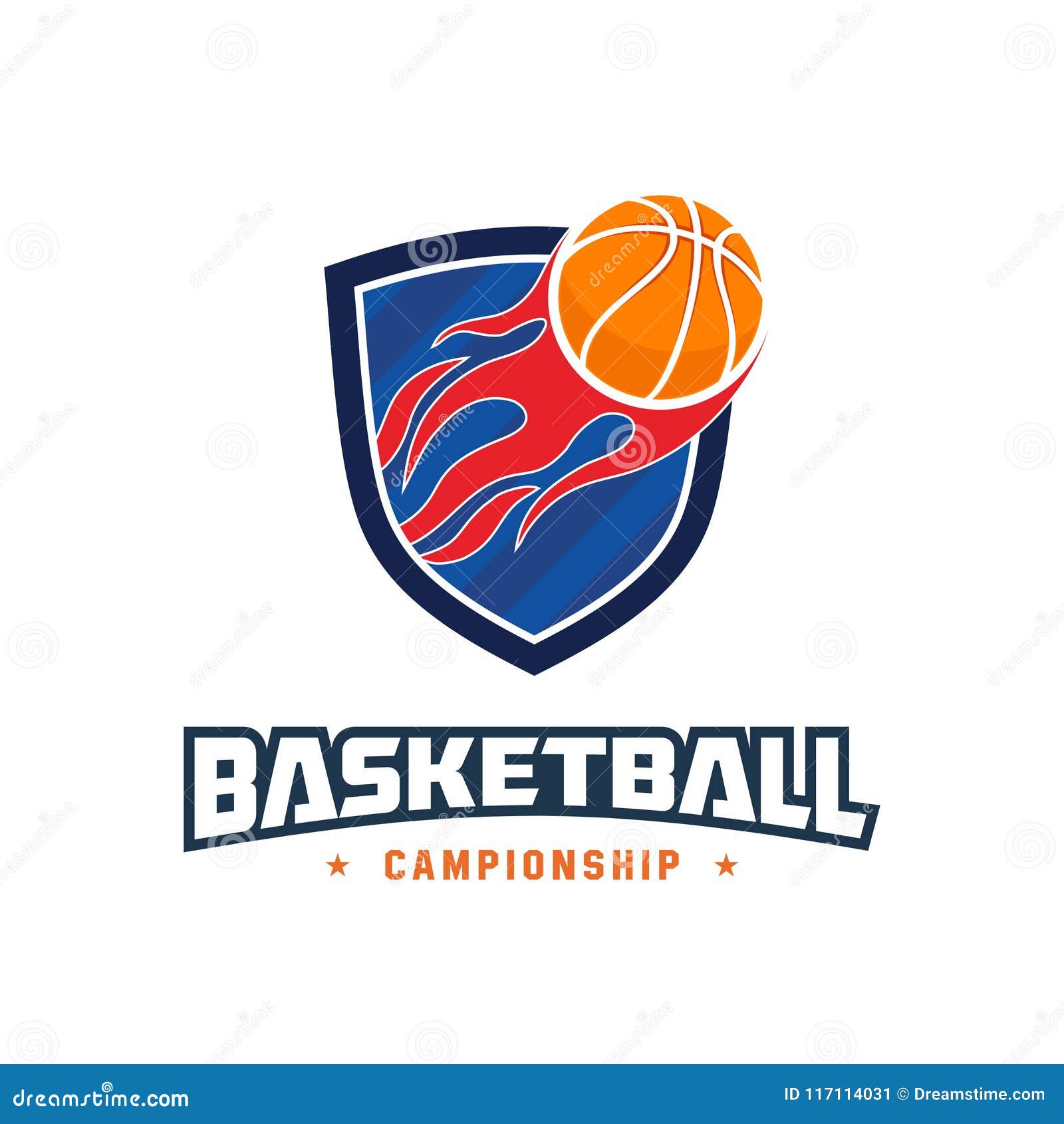 Logo for a Basketball Championship Stock Illustration - Illustration of ...