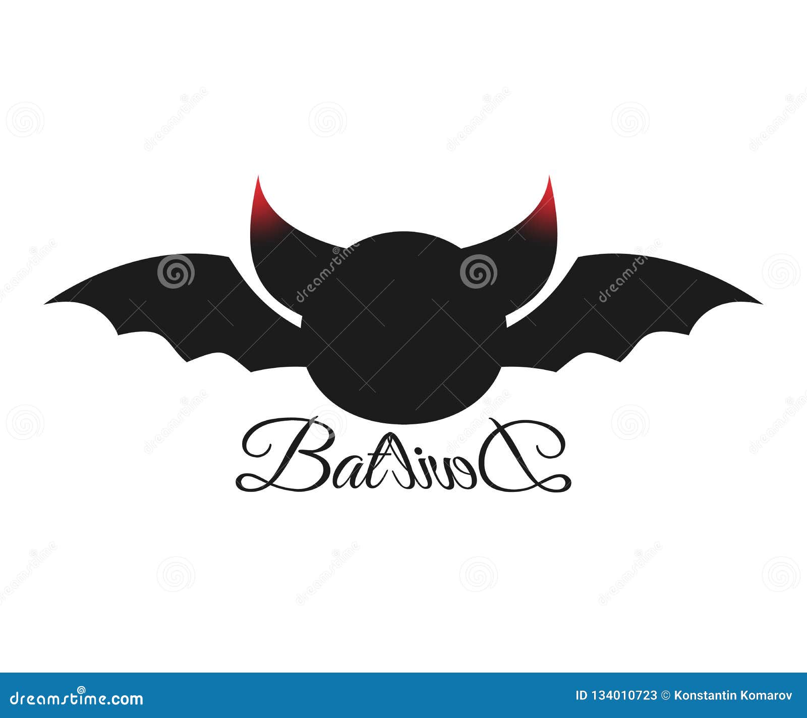 Logo Bat Devil Beautiful Stylized Bat Icon Royalty-Free Stock Photo ...