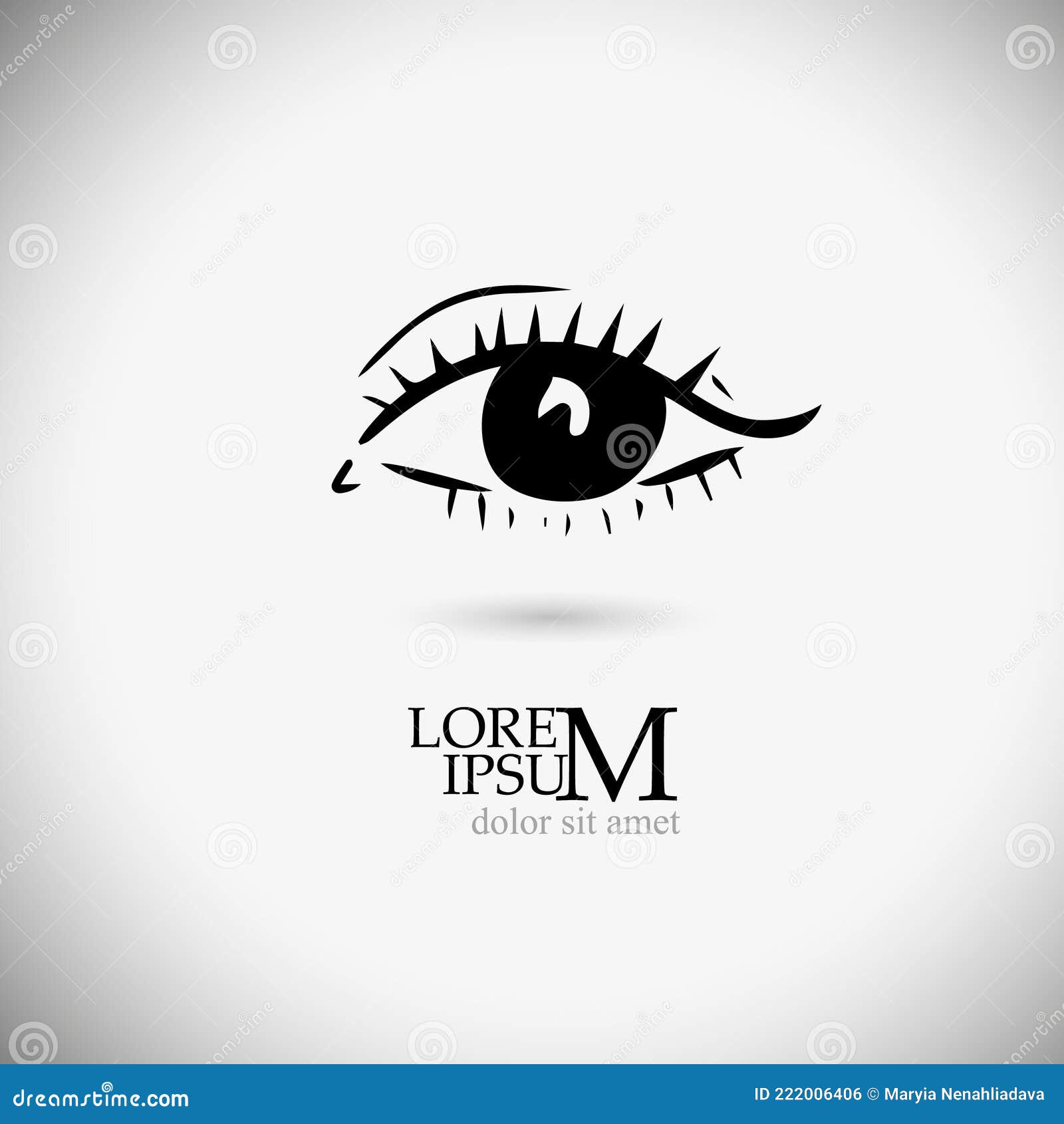Logo is a Beautiful Eye. Vector Illustration Stock Illustration ...