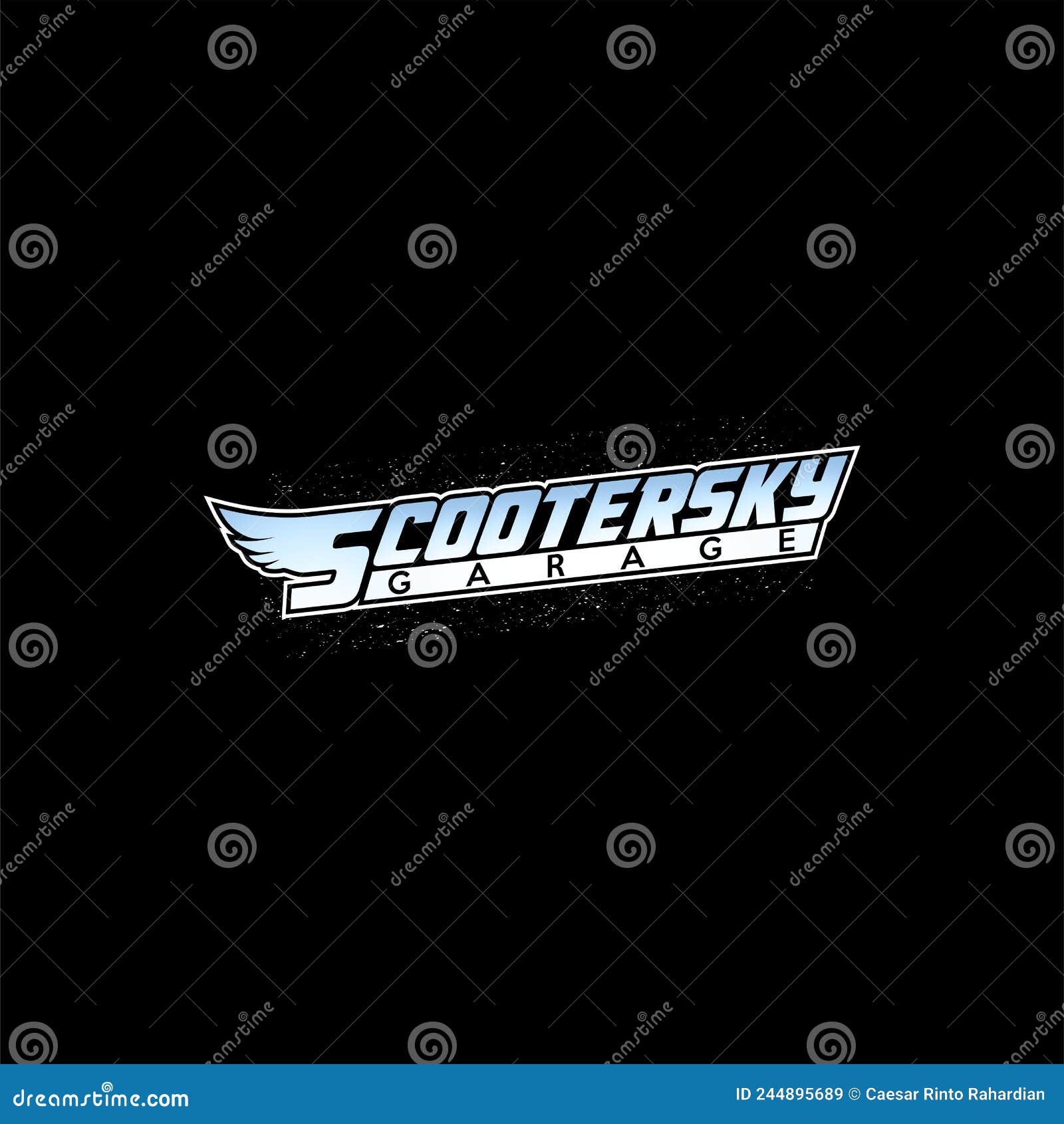 Logo bengkel scooter stock illustration. Illustration of signage ...