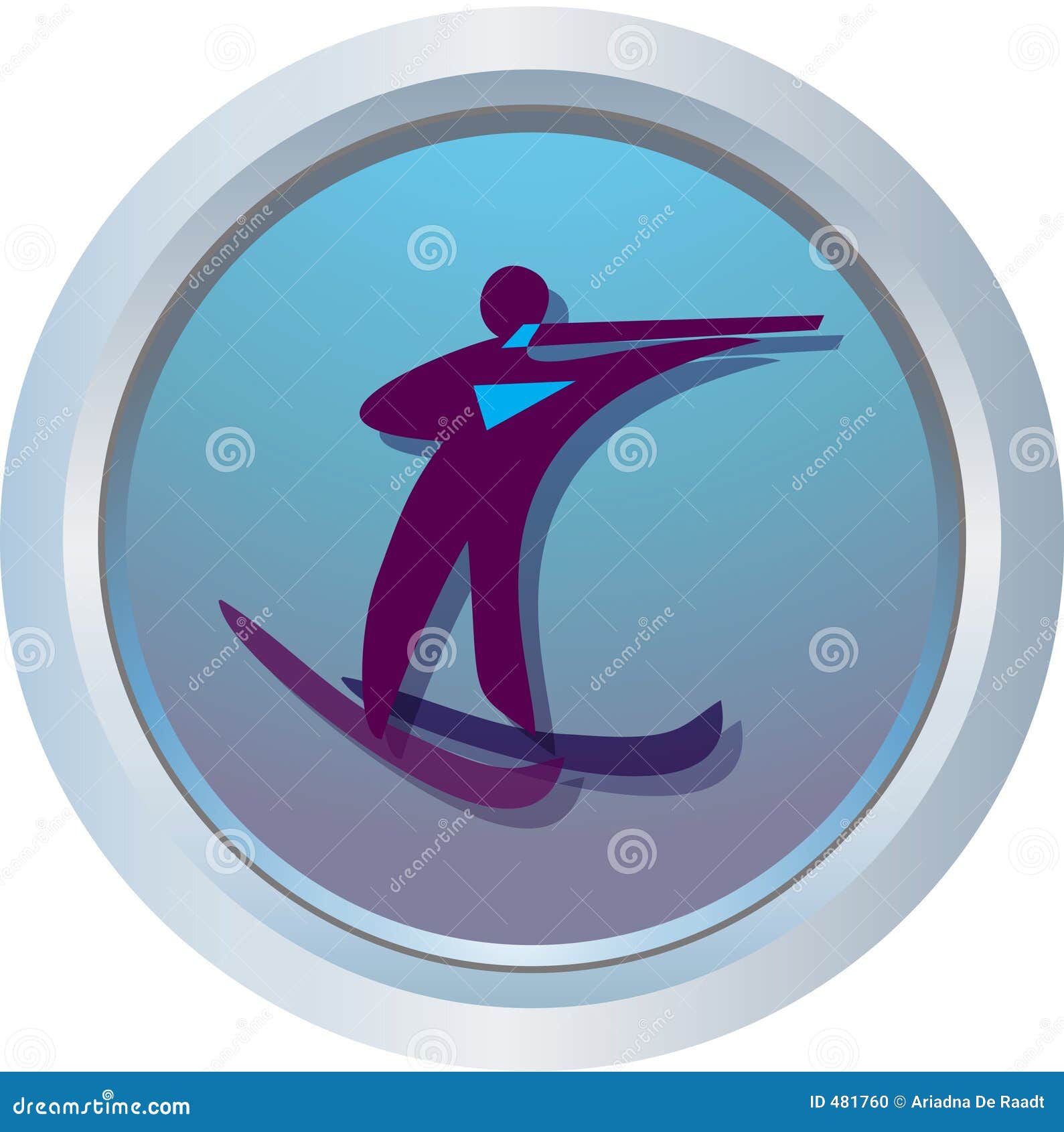Logo of Biathlon stock illustration. Illustration of biathlon - 481760
