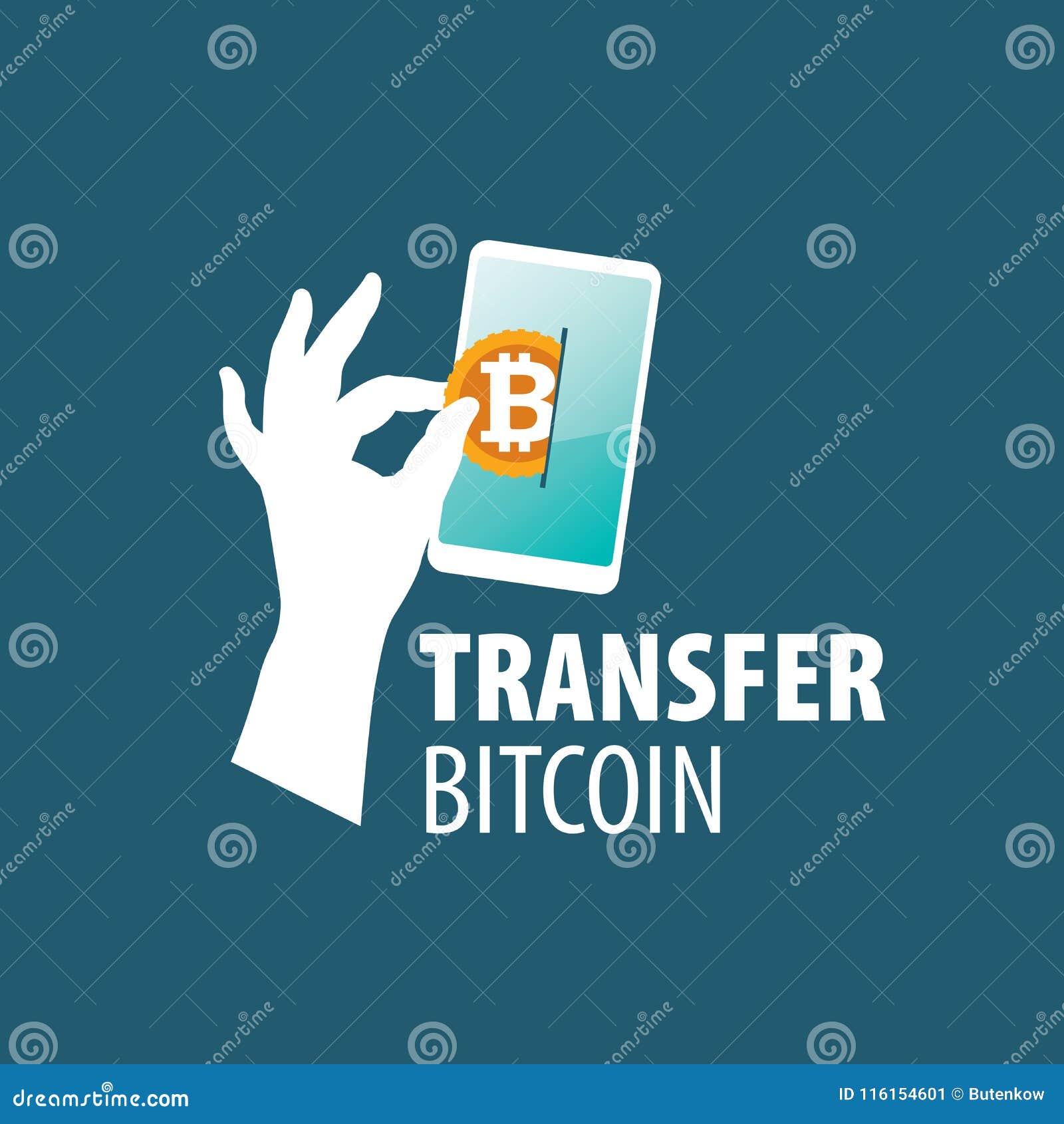 Logo Bitcoin Money Transfer Stock Vector - Illustration of logo ...