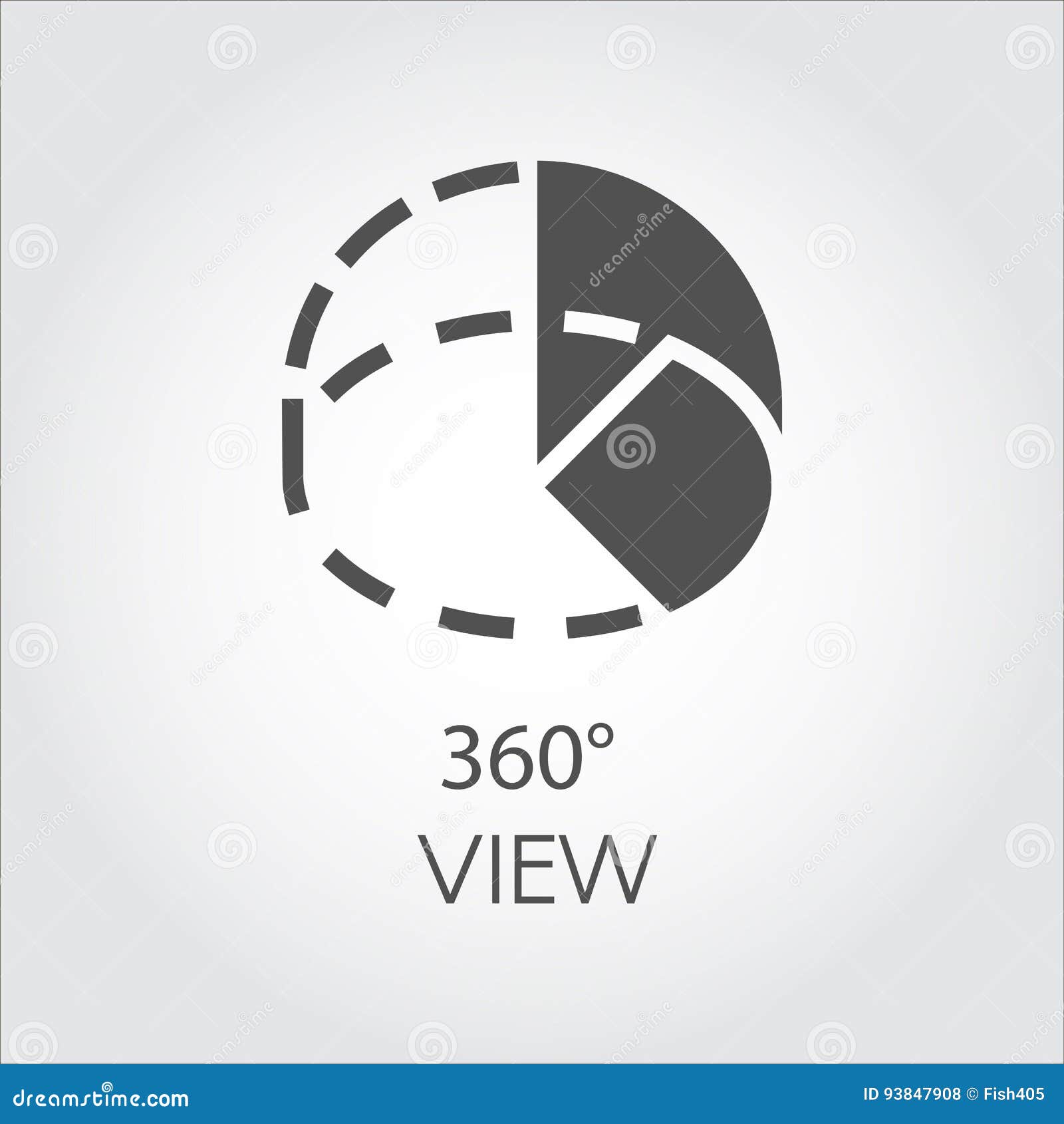Logo in Black Flat Style of Panorama Full 360 Degrees View. Three ... Logo in Black Flat Style of Panorama Full 360 Degrees View. Three ...