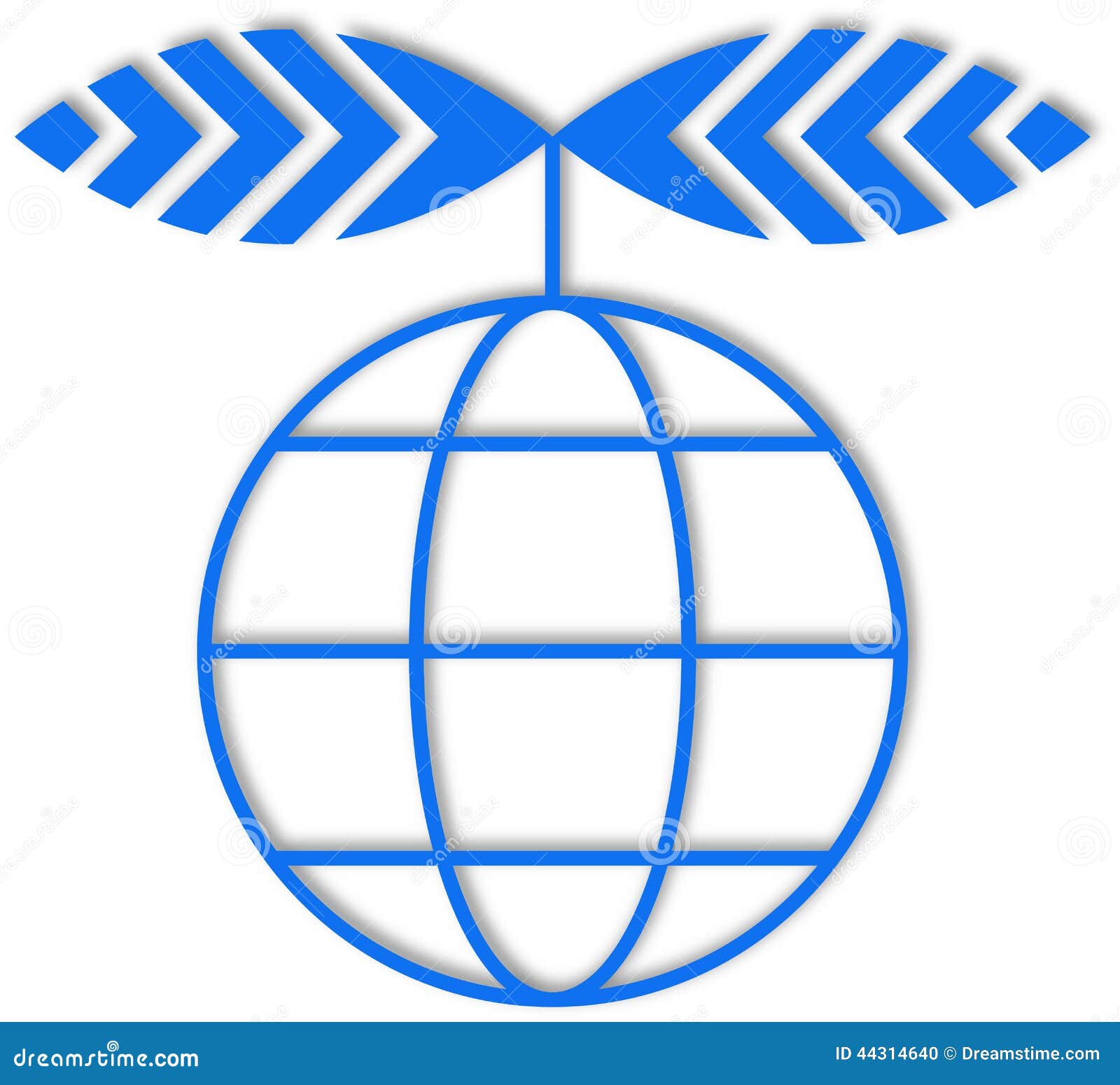 Logo blue planet stock illustration. Illustration of planet - 44314640