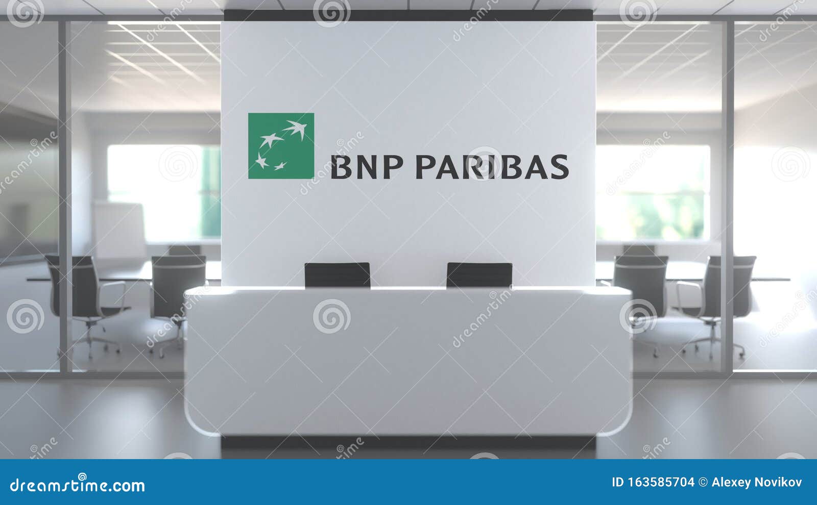 Logo of BNP PARIBAS on a Wall in the Modern Office, Editorial ...