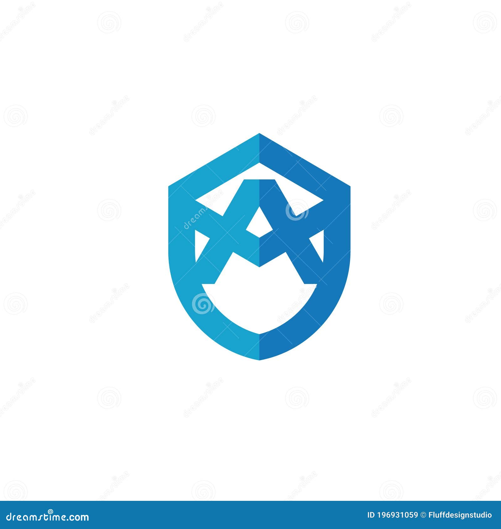 Logo of a Bold Letter a Inside a Shield Stock Vector - Illustration of ...