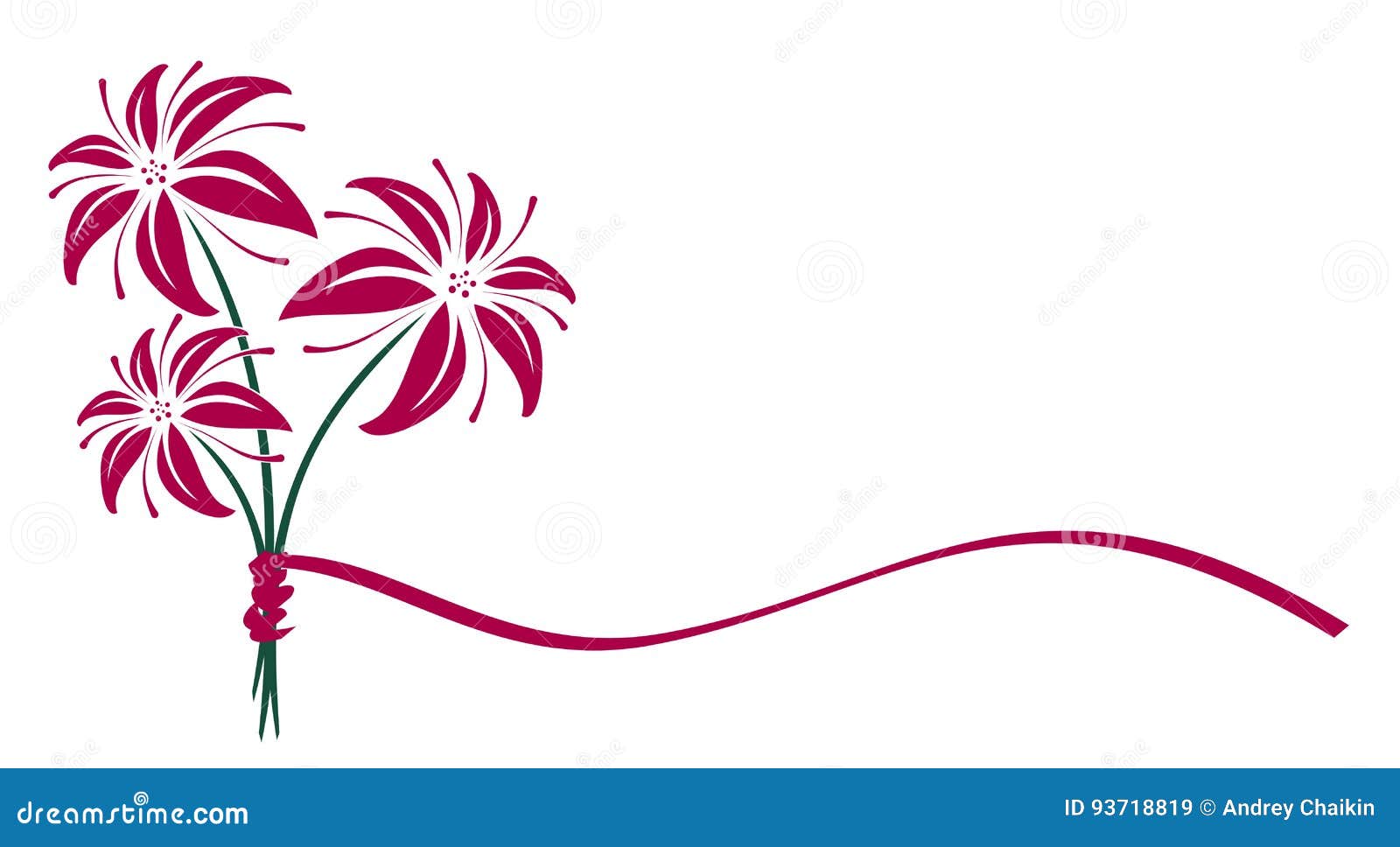 Logo of bouquet lilies. stock vector. Illustration of flora - 93718819