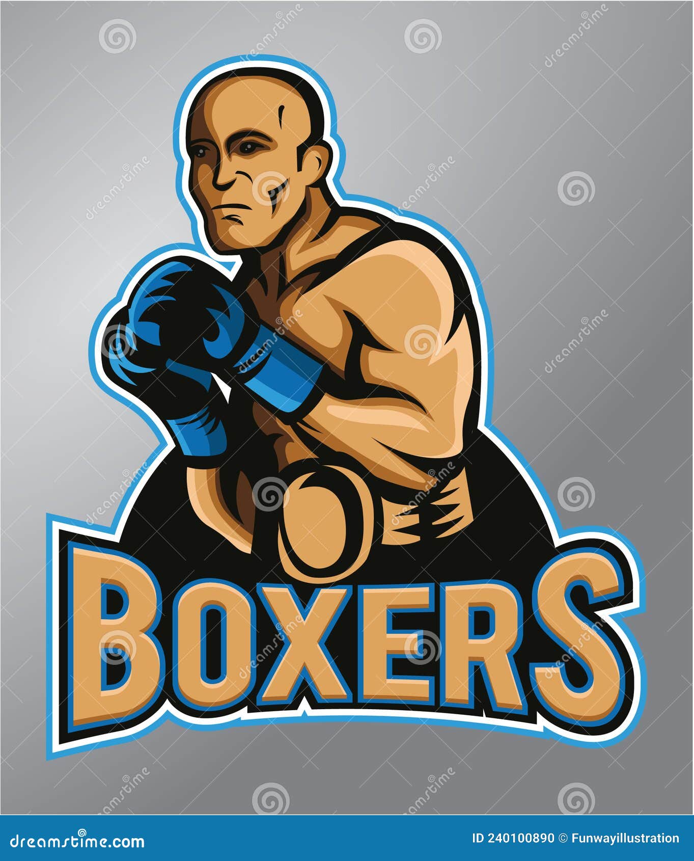 Logo Boxers Icon Background Vector Stock Photo | CartoonDealer.com ...