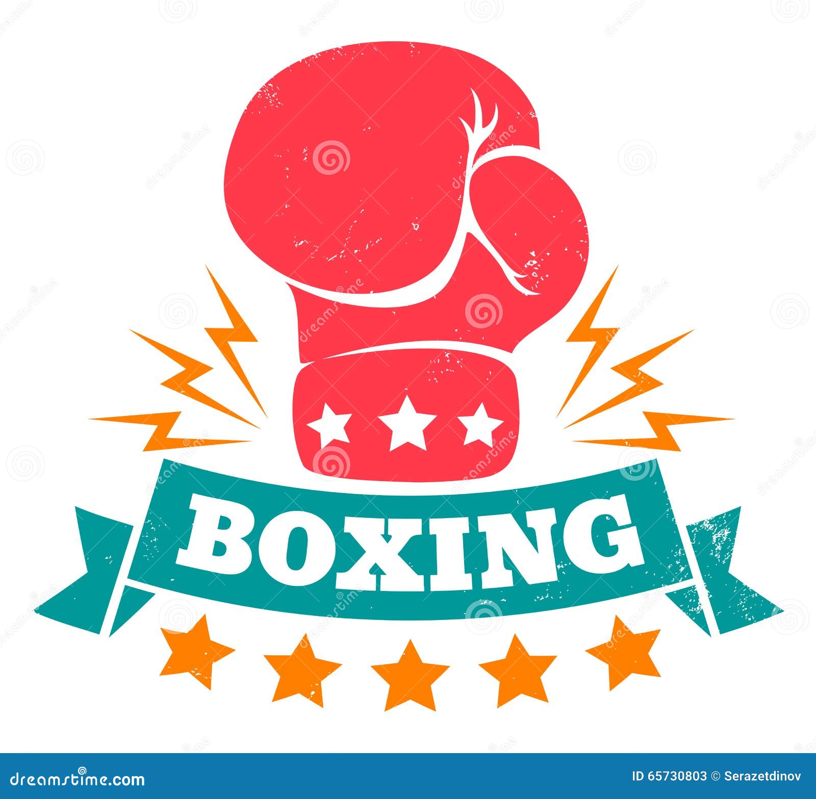 Logo for boxing with glove stock vector. Illustration of punch - 65730803