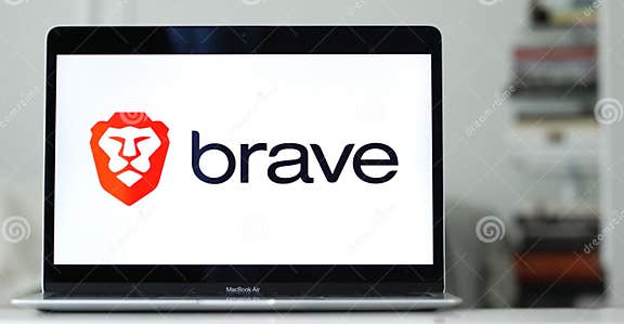 Brave Browser Logo on Computer Editorial Stock Image - Image of ...