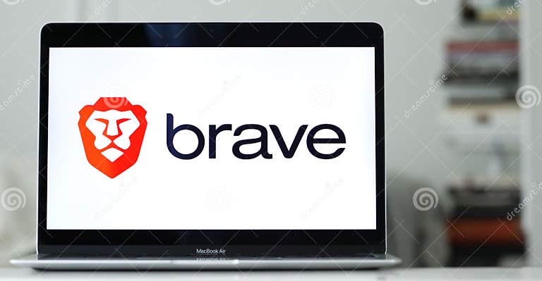 Brave Browser Logo on Computer Editorial Stock Image - Image of ...