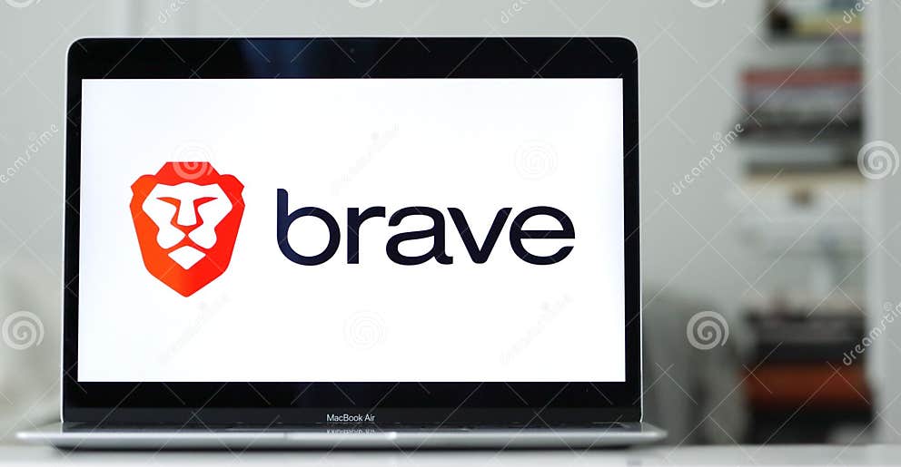 Brave Browser Logo on Computer Editorial Stock Image - Image of ...