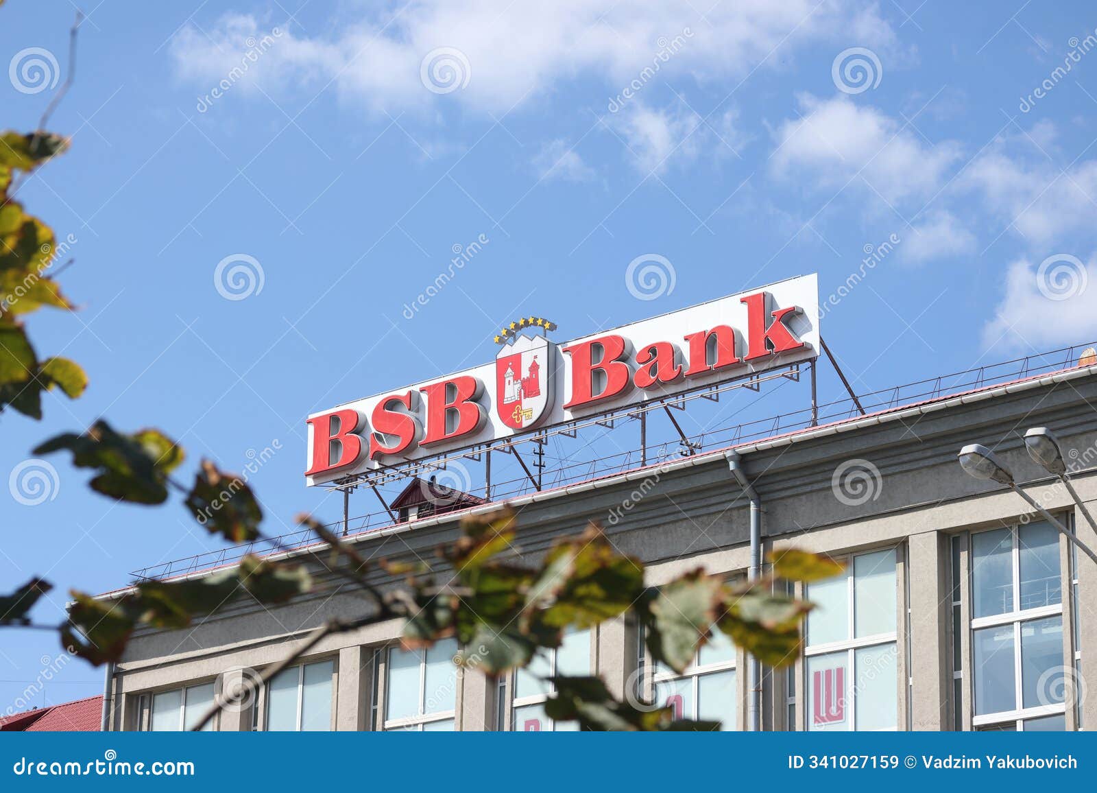 Logo of BSB Bank. on the Roof of the Building Editorial Stock Image ...