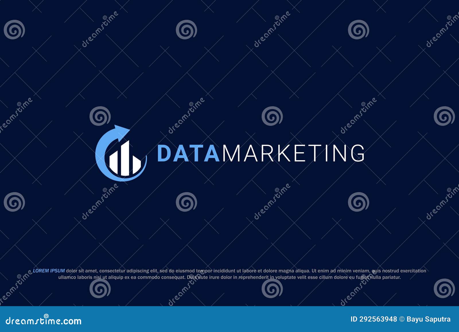 Logo Building and Arrow Circle Market Data Stock Illustration ...
