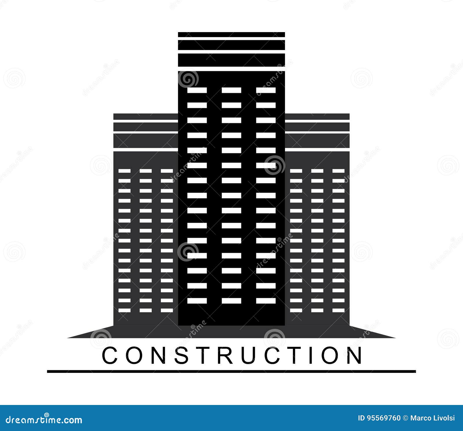 Logo building illustrated stock illustration. Illustration of building ...