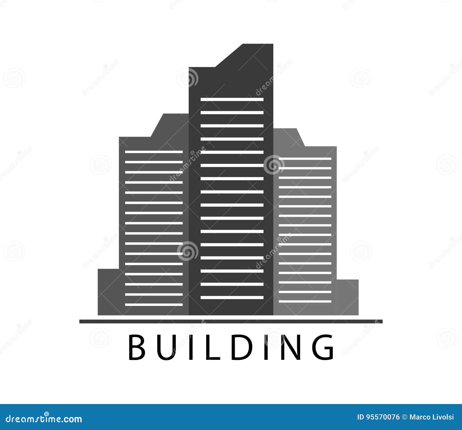 Logo building illustrated stock illustration. Illustration of architect ...