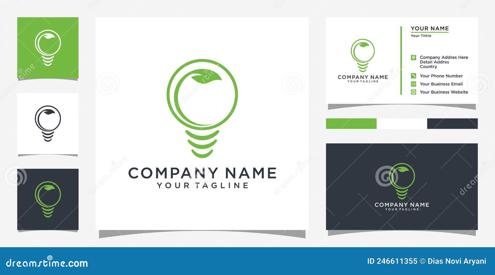 Logo Bulle Verte Vectoriel Design Avec Logo Feuille Illustration de ...