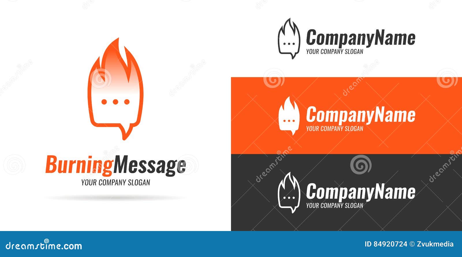 Logo Burning message stock vector. Illustration of burner - 84920724