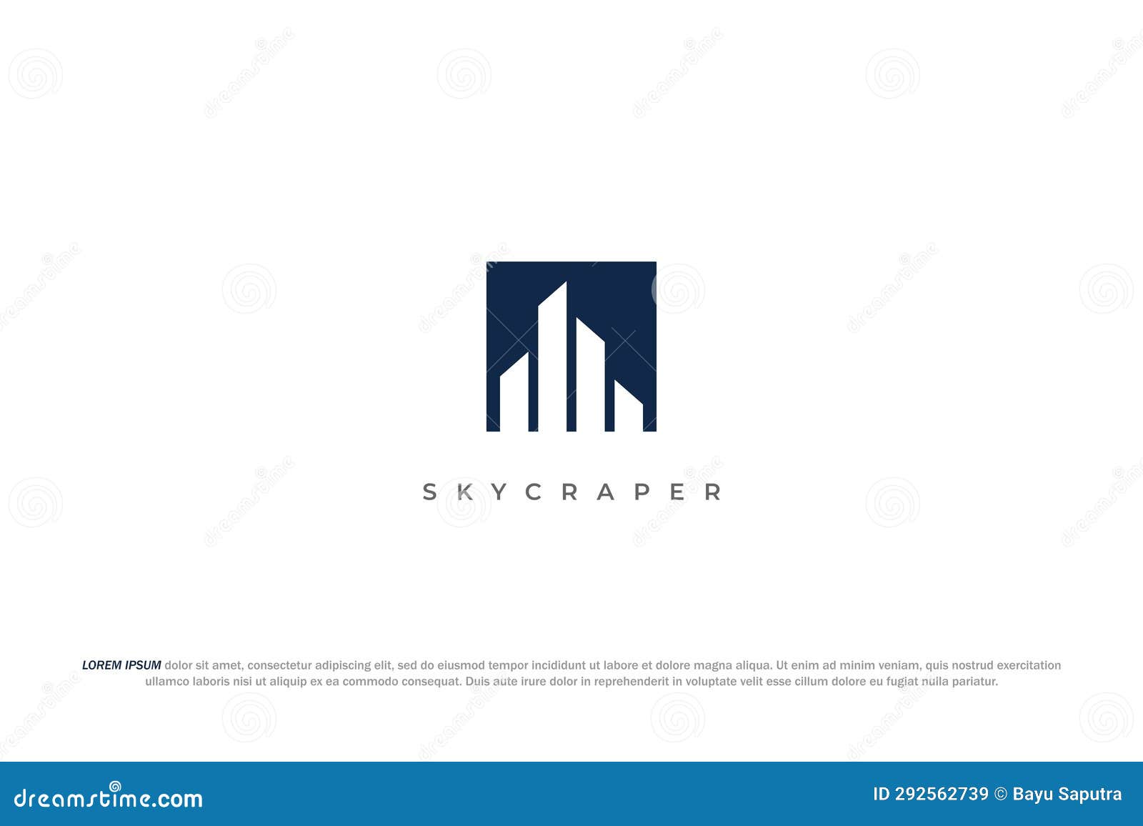 Logo Business Building Abstract Frame Stock Illustration - Illustration ...